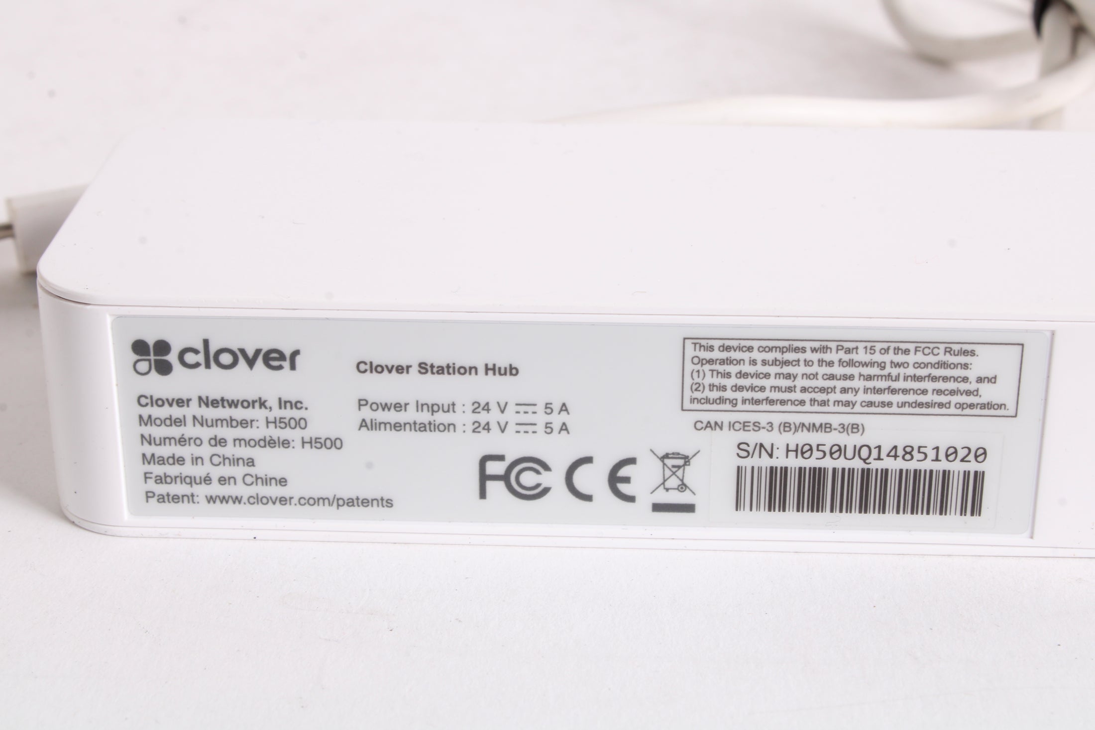 Clover S503 Pro Display, C503 Station Pro Teminal, P500 Printer, H500 ...