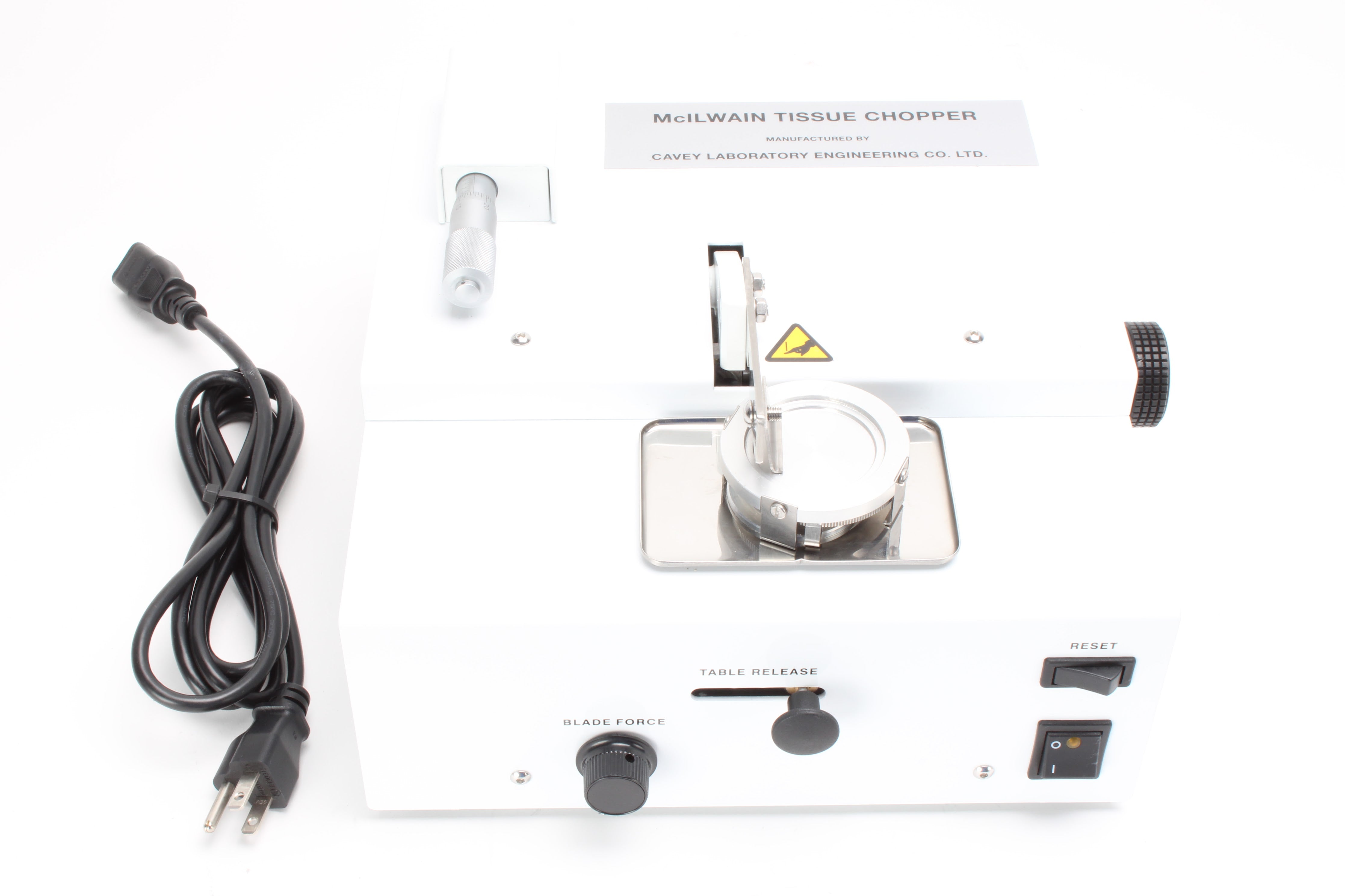 Cavey Laboratory Engineering CO McILWAN MTC/25 Tissue Chopper – NTC Tech