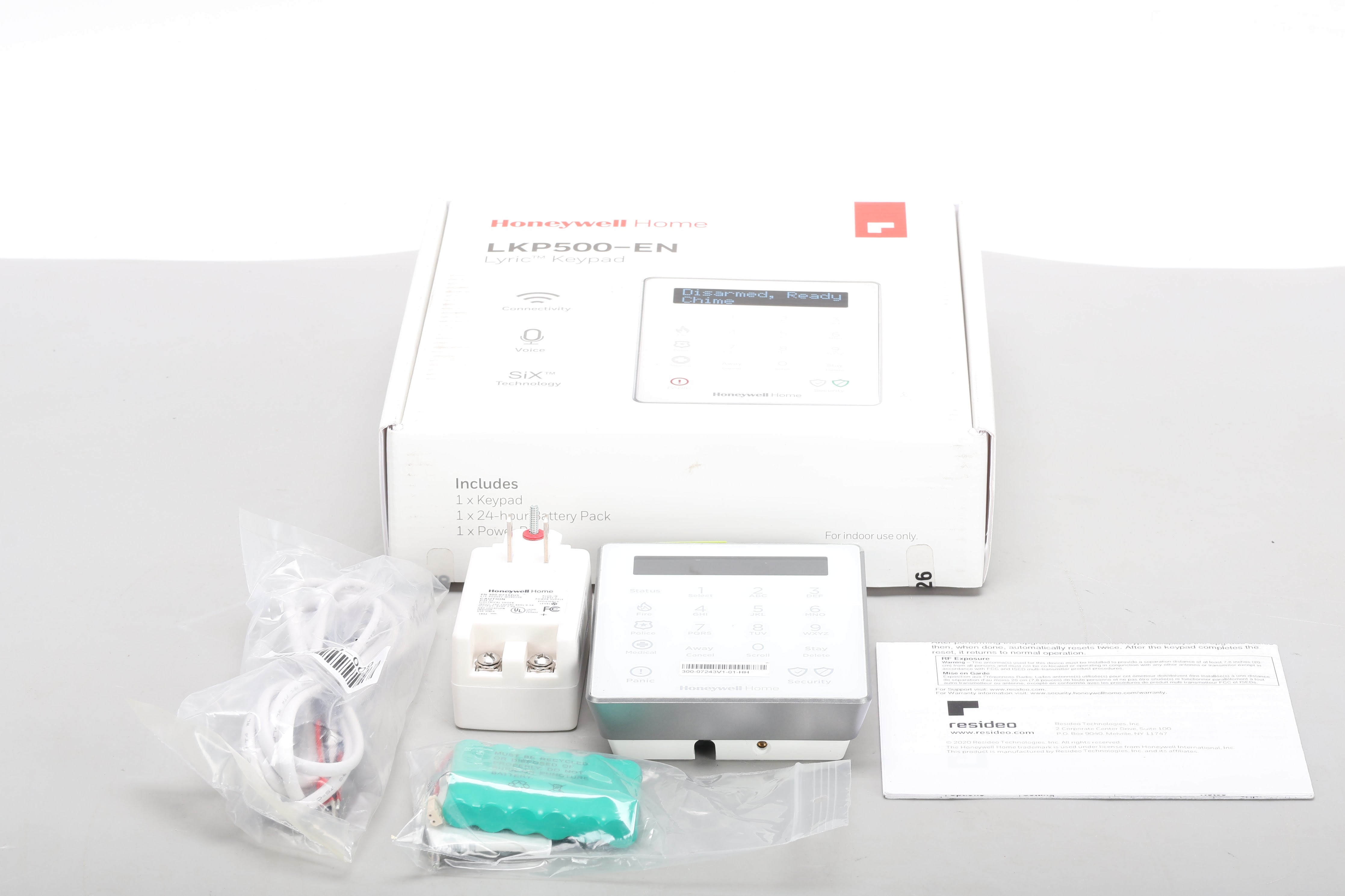 Honeywell Lyric LKP500-EN Wireless Keypad With Accessories and Box ...