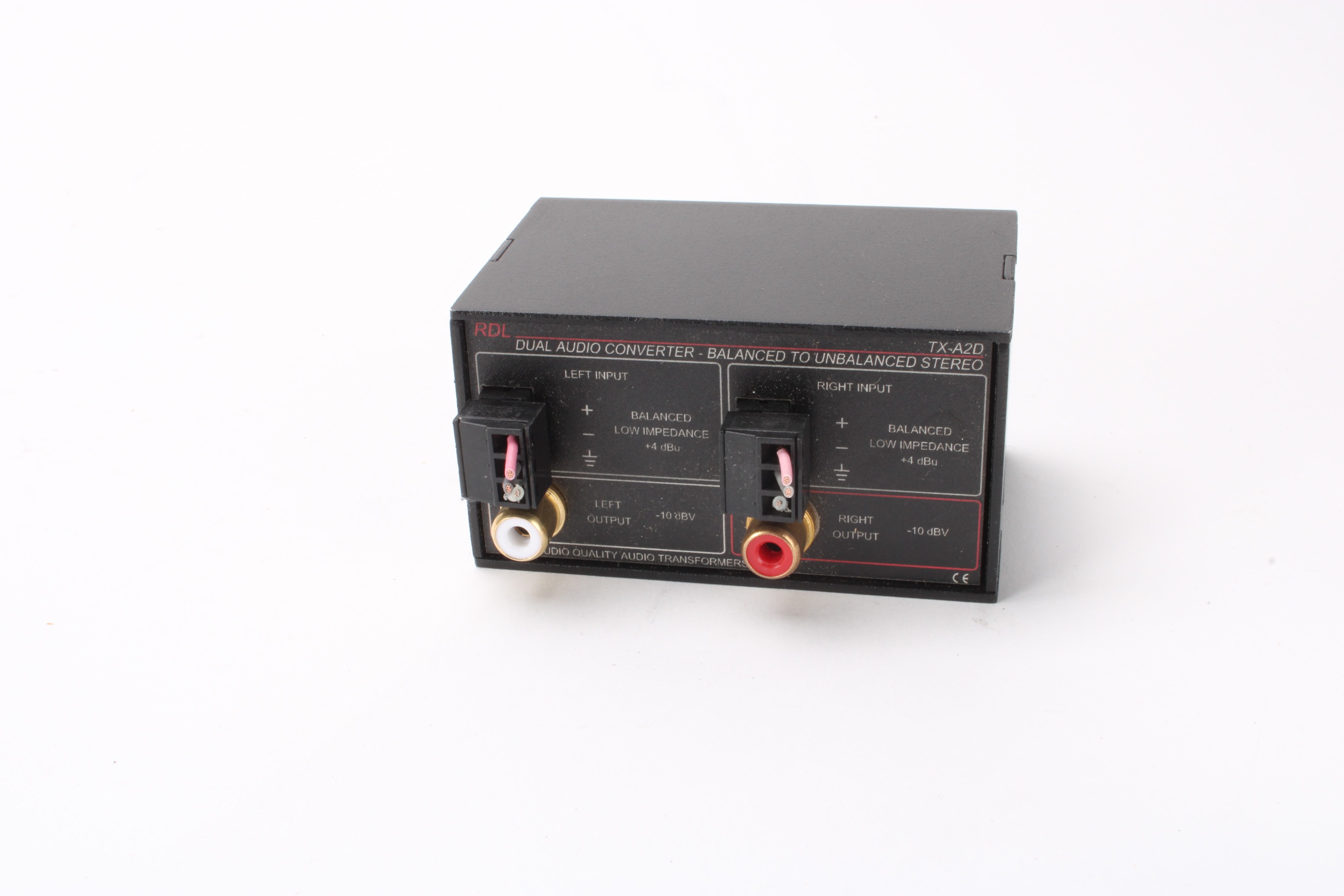 RDL TX-A2D Dual Audio Converter - Balanced to Unbalanced - Fair Condit ...