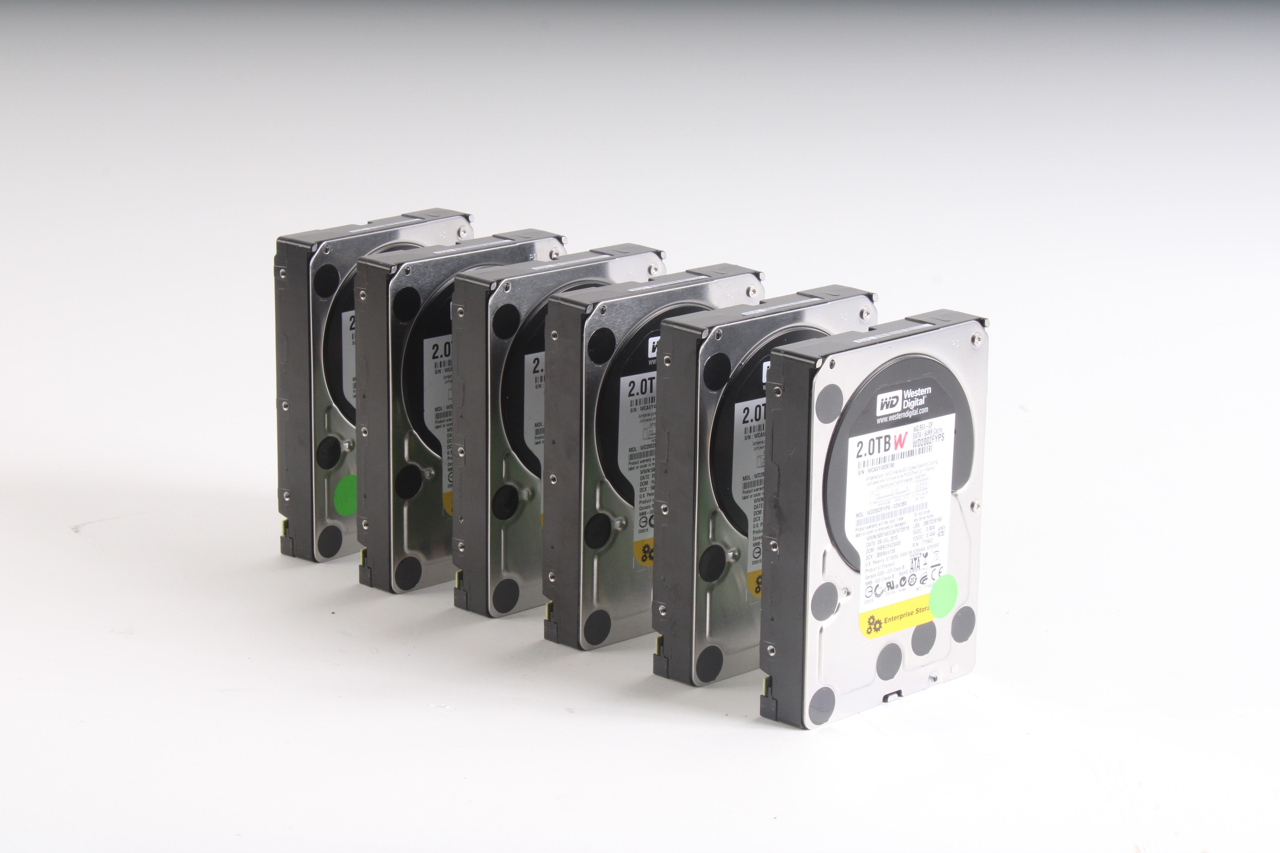 Western Digital WD2002FYPS WD RE4-GP SATA / 64MB Cache Harddrives Lot ...