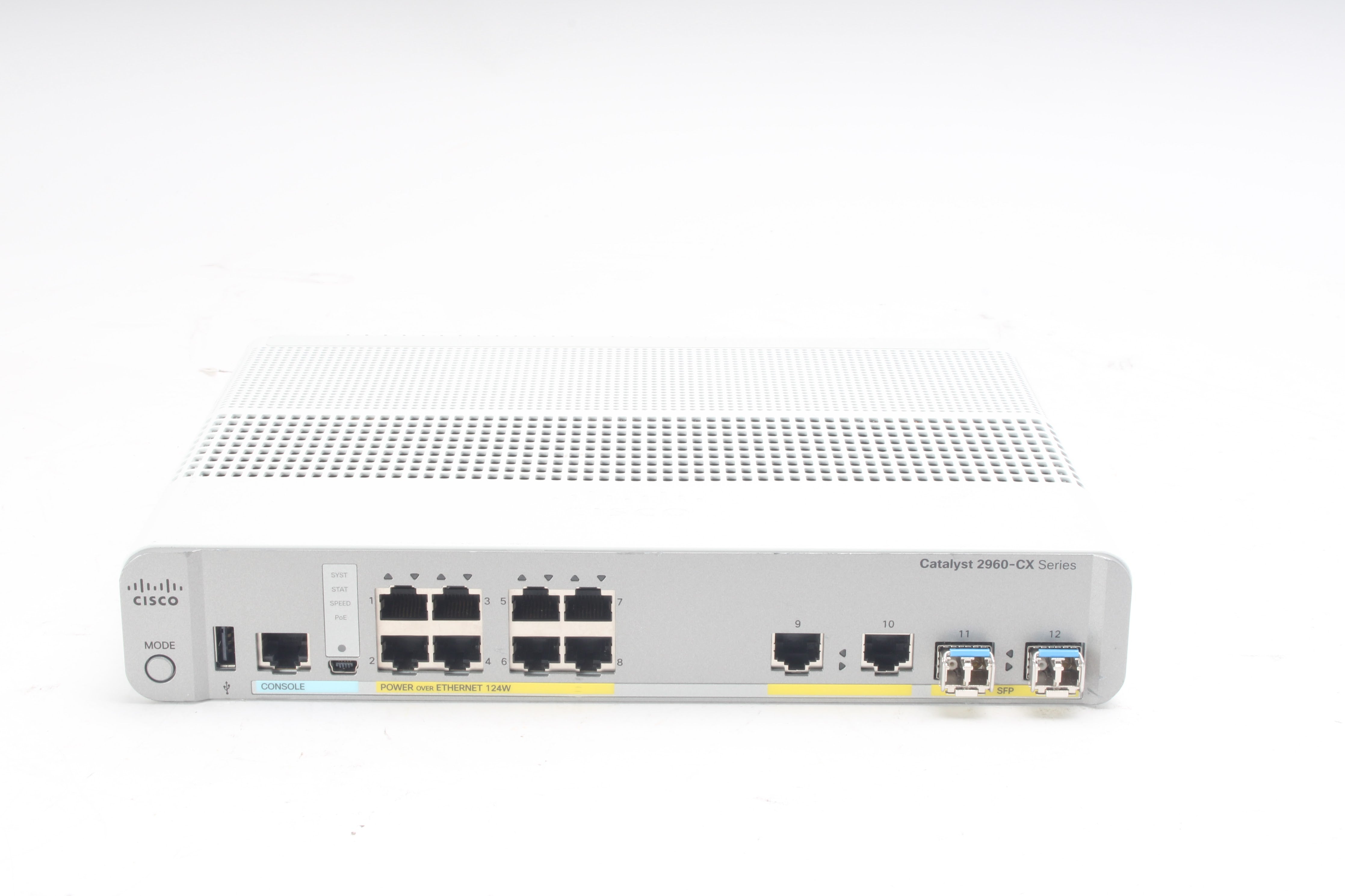Cisco WS-C2960CX-8PC-L Switch 8-Port, 2x 1G SFP, 2x 1G Copper W/ 2x GL ...