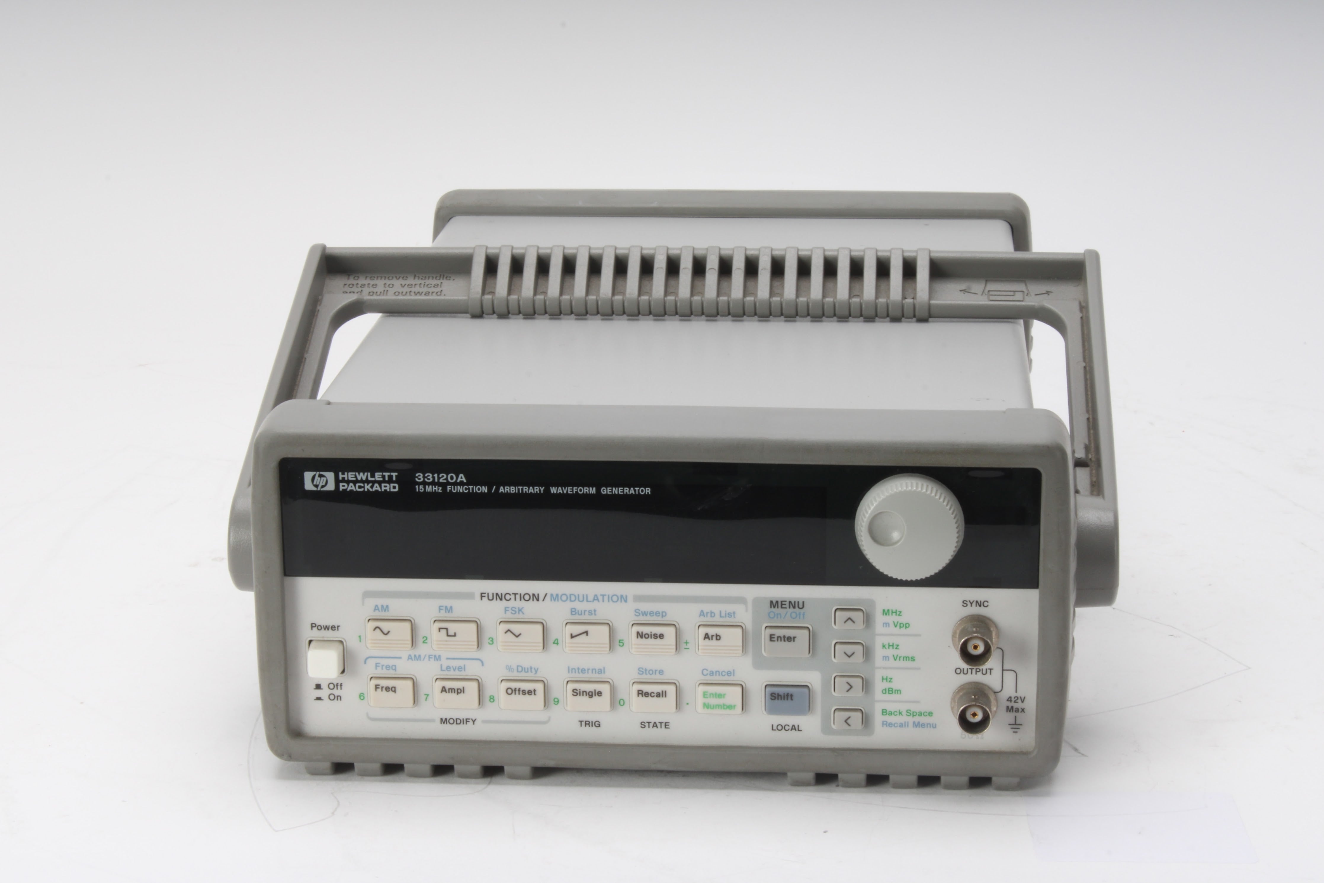 HP 33120A 15MHz Function / Arbitrary Waveform Generator W/ Handle – NTC ...
