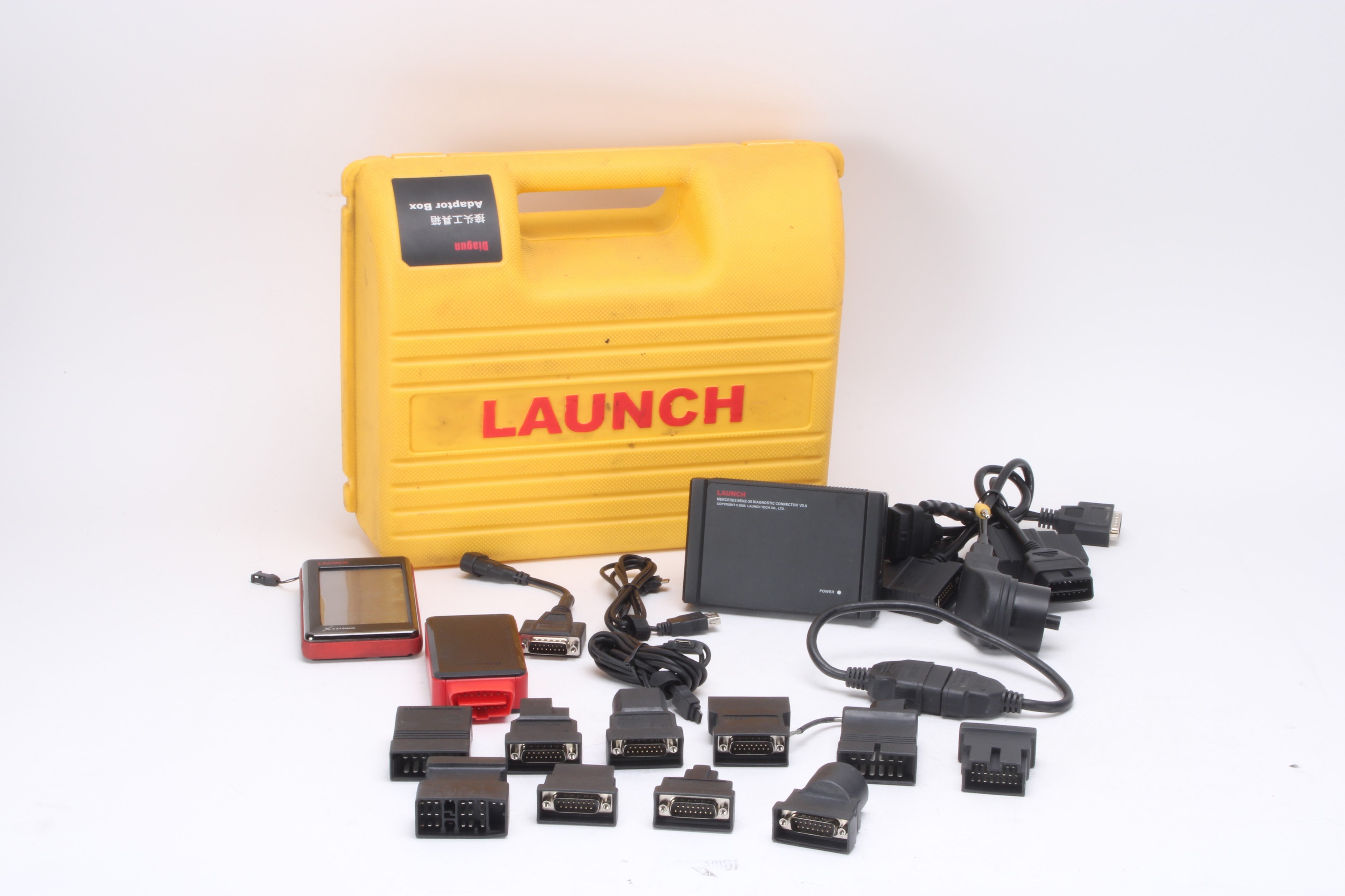 Launch X-431 Diagun Automobile Diagnostic Tool With Adapter Box and Co ...