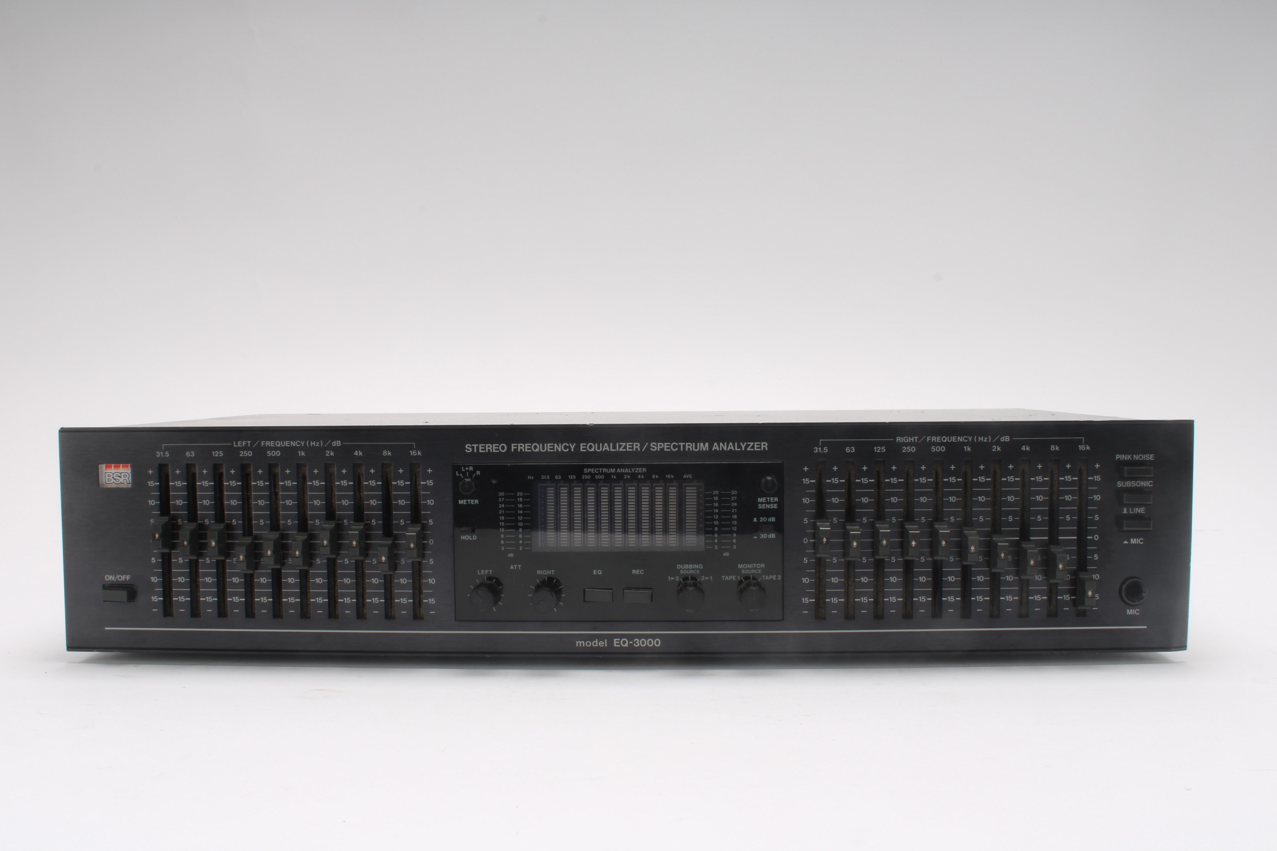BSR EQ-3000 Stereo Frequency Equalizer / Spectrum Analyzer - Fair Cond ...