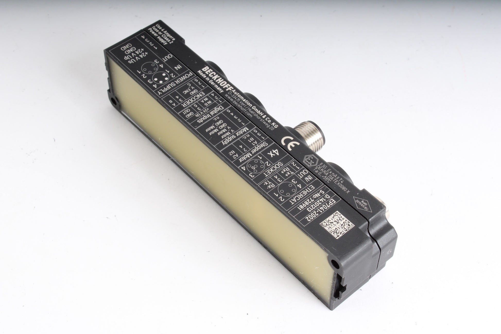 Beckhoff EP7041-2002 EtherCAT Box, 1-Channel Motion Interface Stepper – NTC Tech