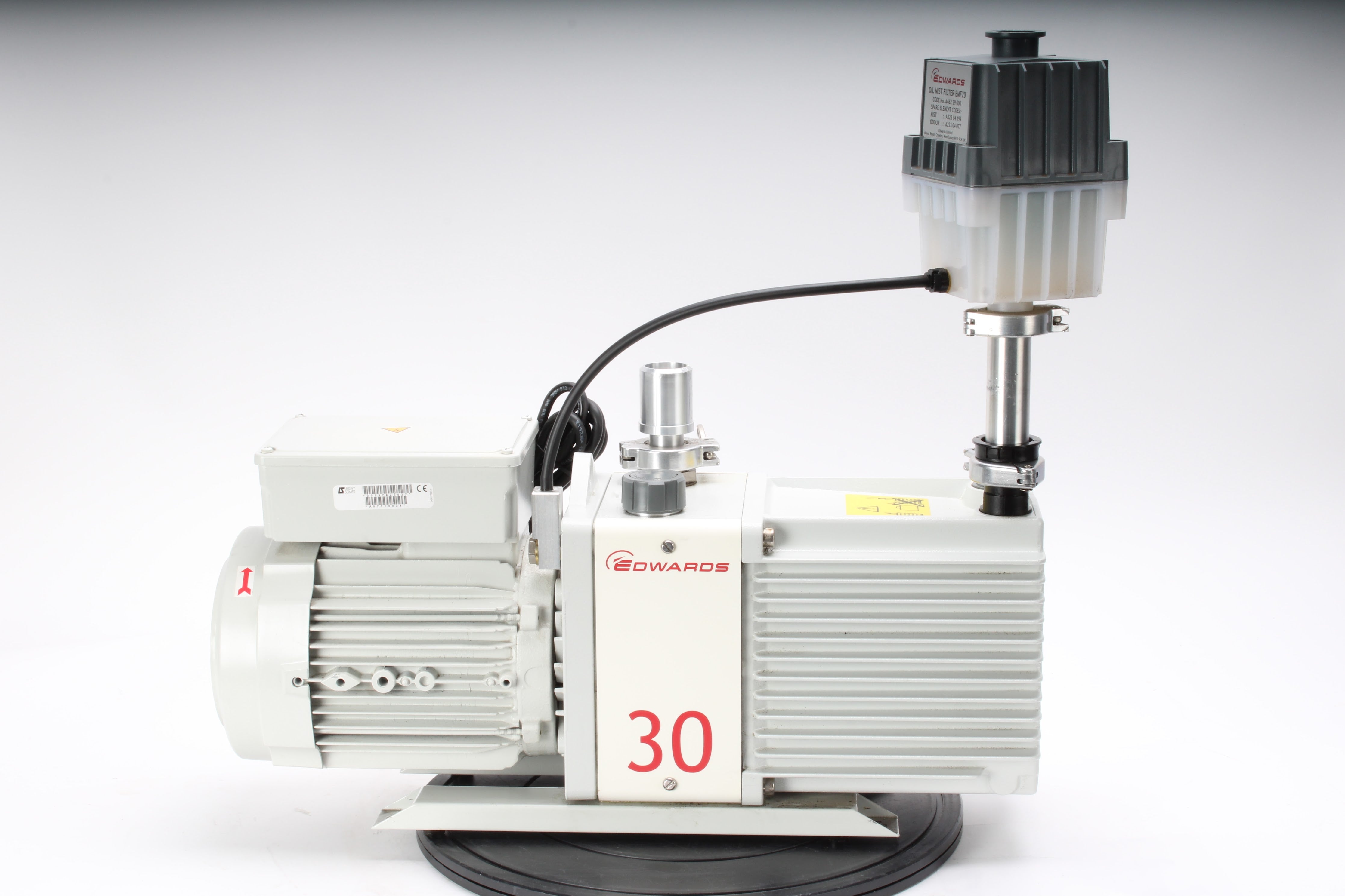 Edwards E2M30 Dual Stage Rotary Vane Vacuum Pump W/ EMF20 Oil Mist Fil ...