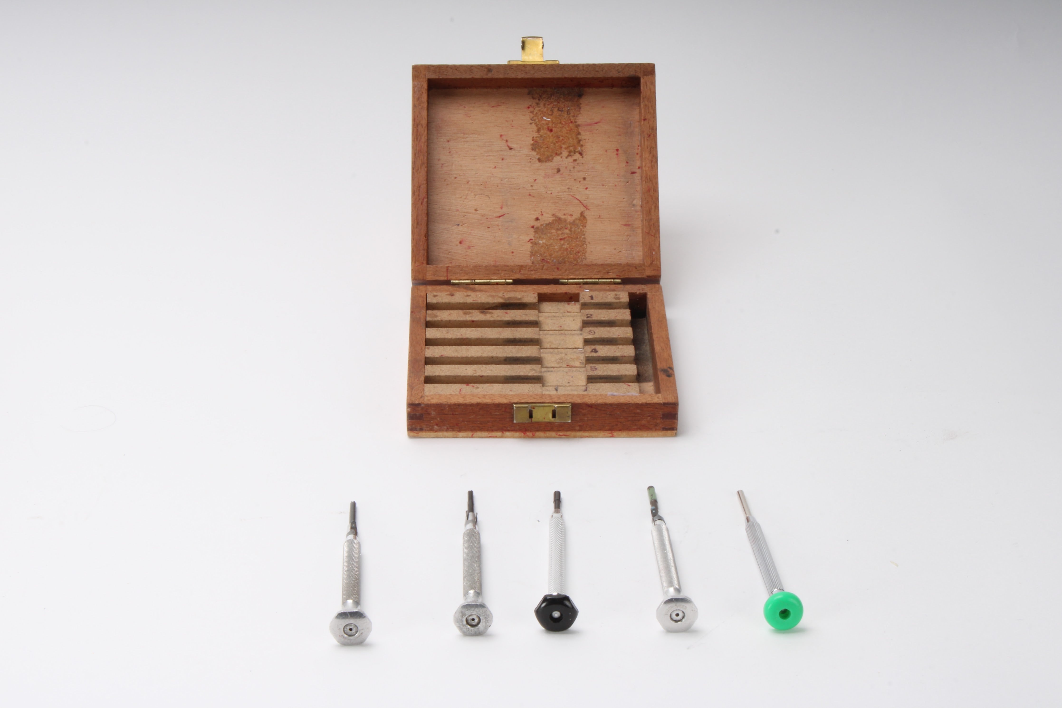 Vigor Optical Set of Optician Wrenches Swiss Made SD-753 A W/ Wooden C ...