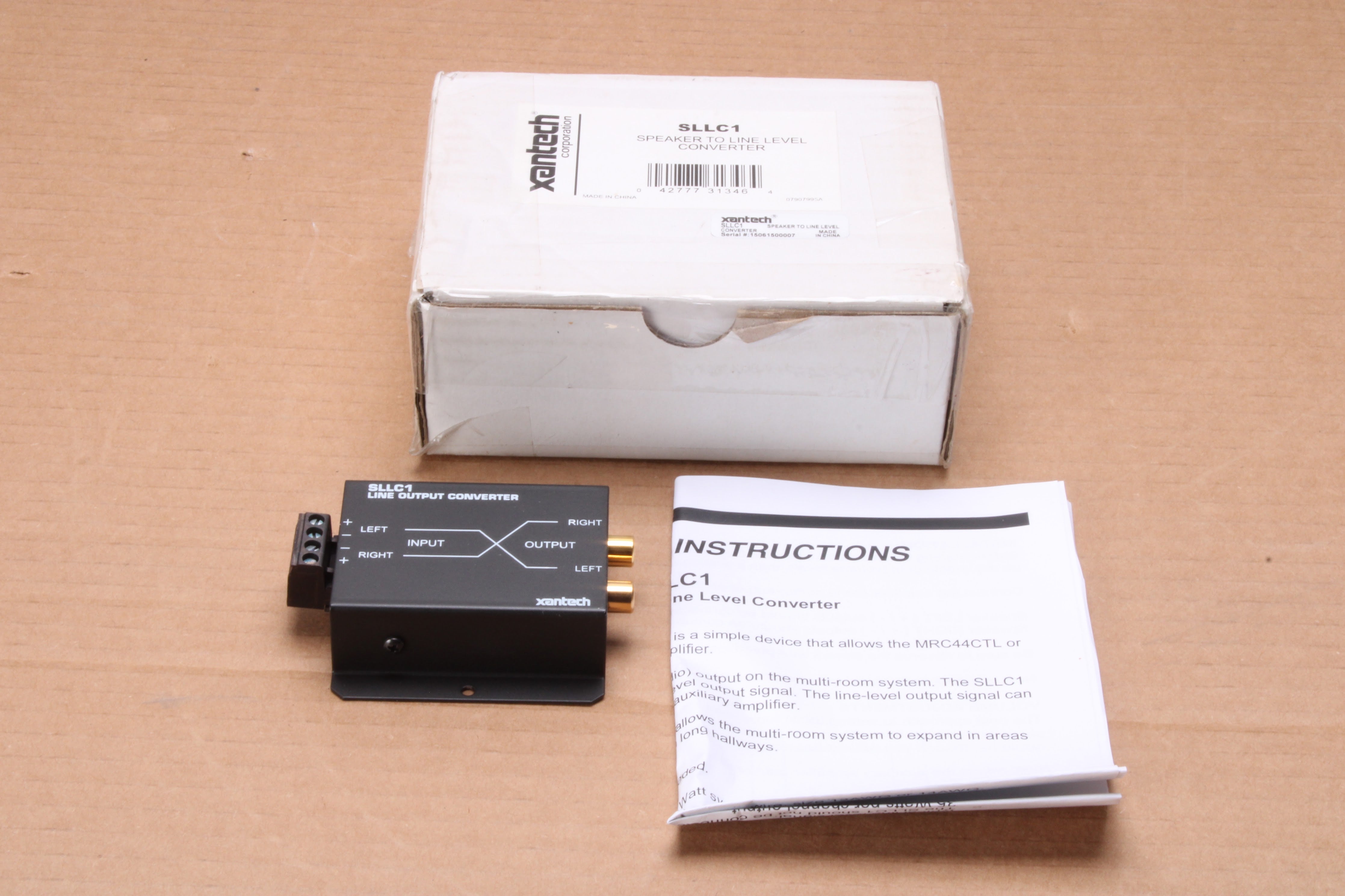 Xantech SLLC1 Speaker to Line Level Converter With Manual and Box – NTC ...