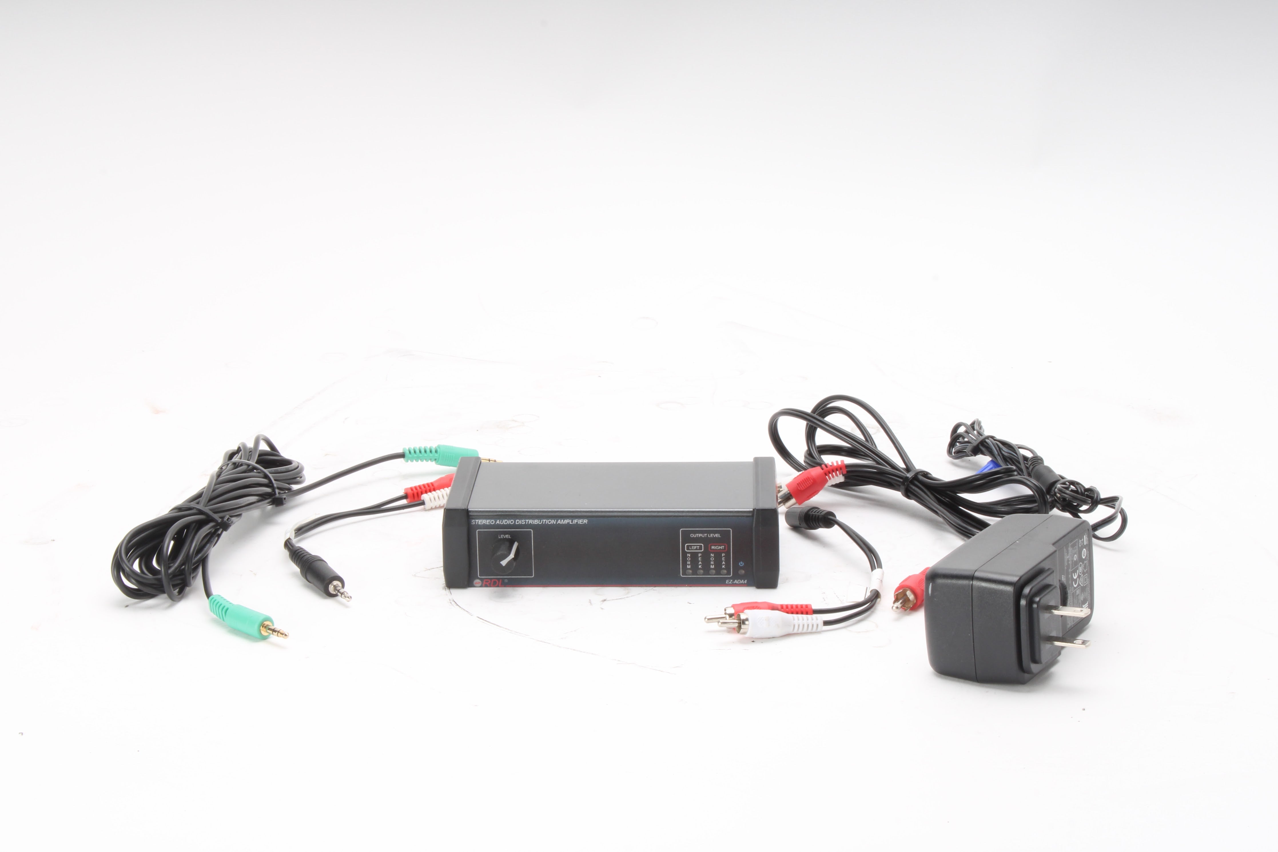 RDL EZ-AD4A Stereo Audio Distribution Amplifier With Power Supply & Ac ...