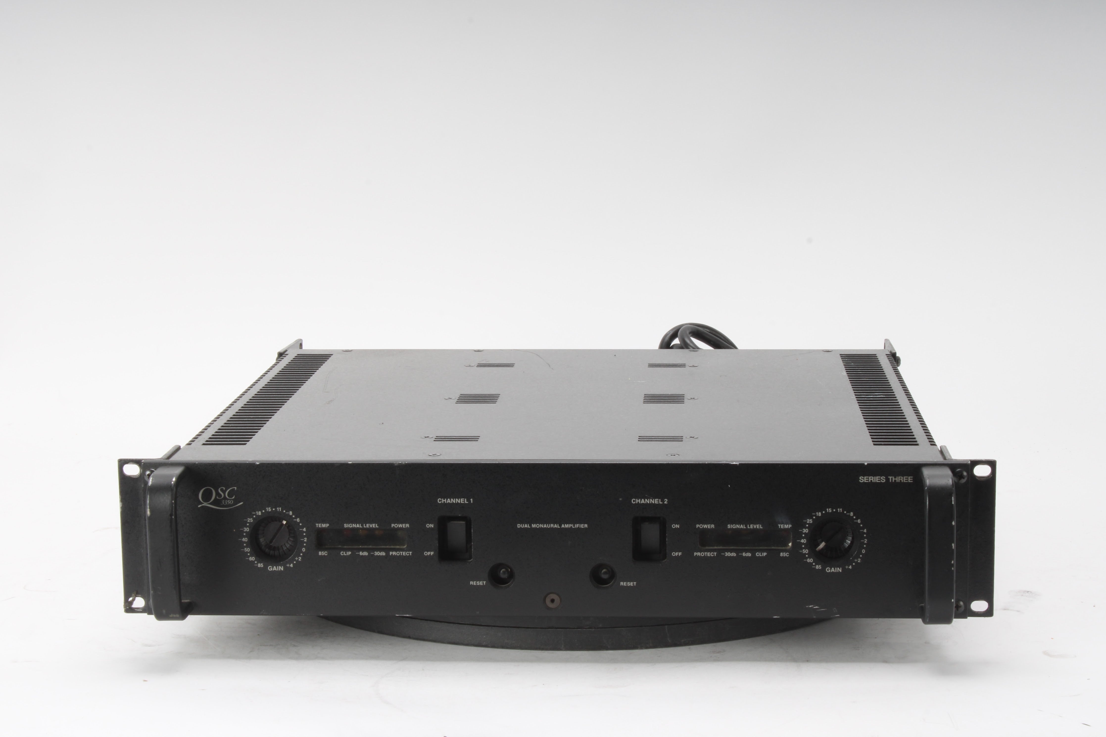 QSC 3350 2-Channel Stereo Power Amplifier With Rack Ears – NTC Tech