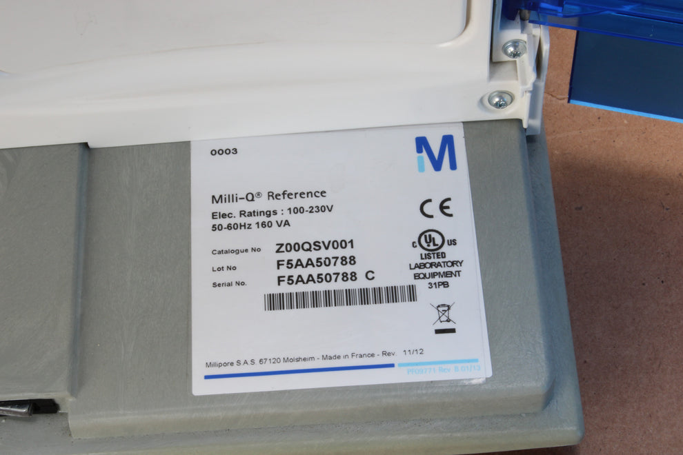 Millipore Z00QSV001 Milli-Q Reference With AC Power Cable – NTC Tech