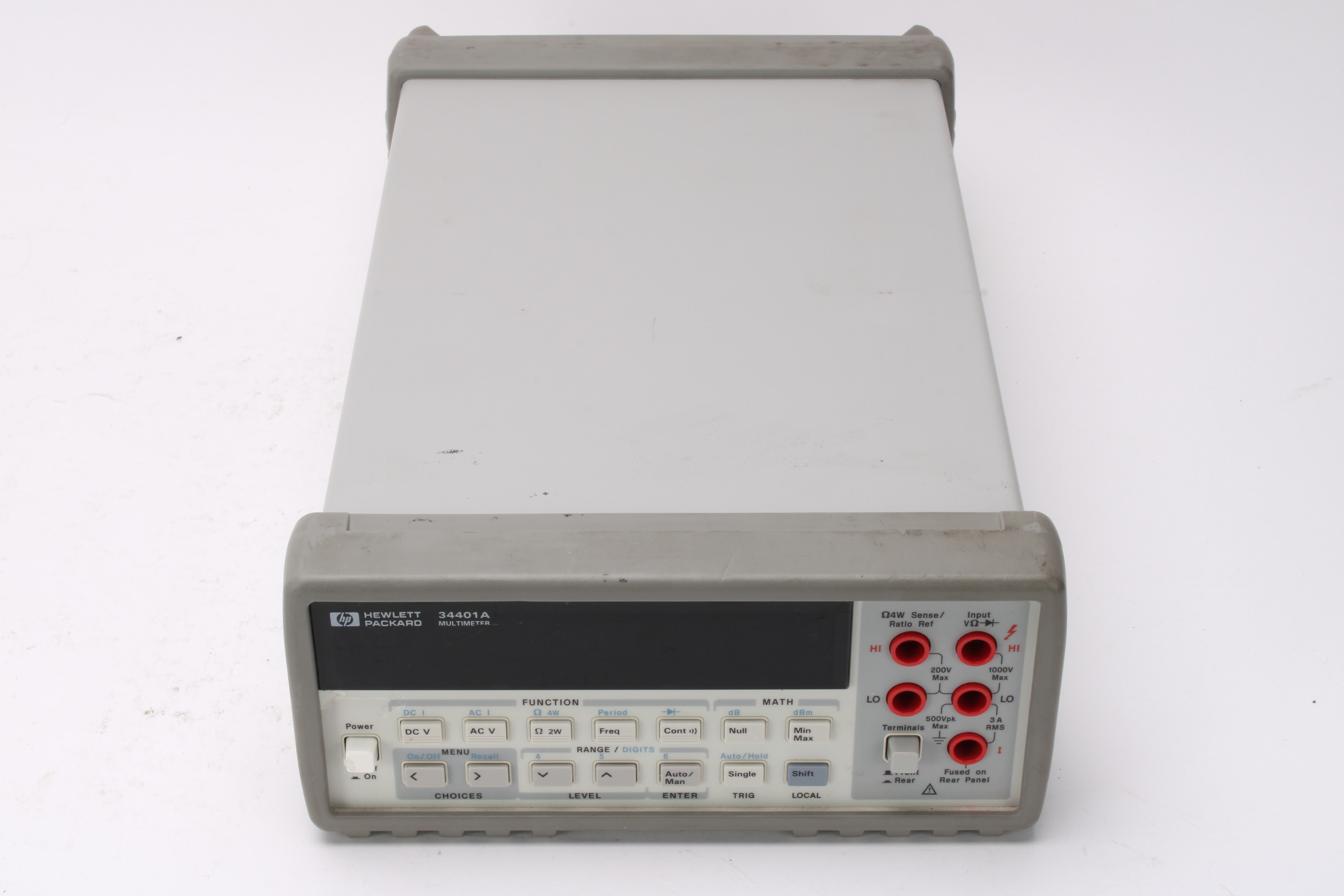 HP/ Agilent 34401A 6.5 Digit Multimeter With Front/Rear Bumpers – NTC Tech