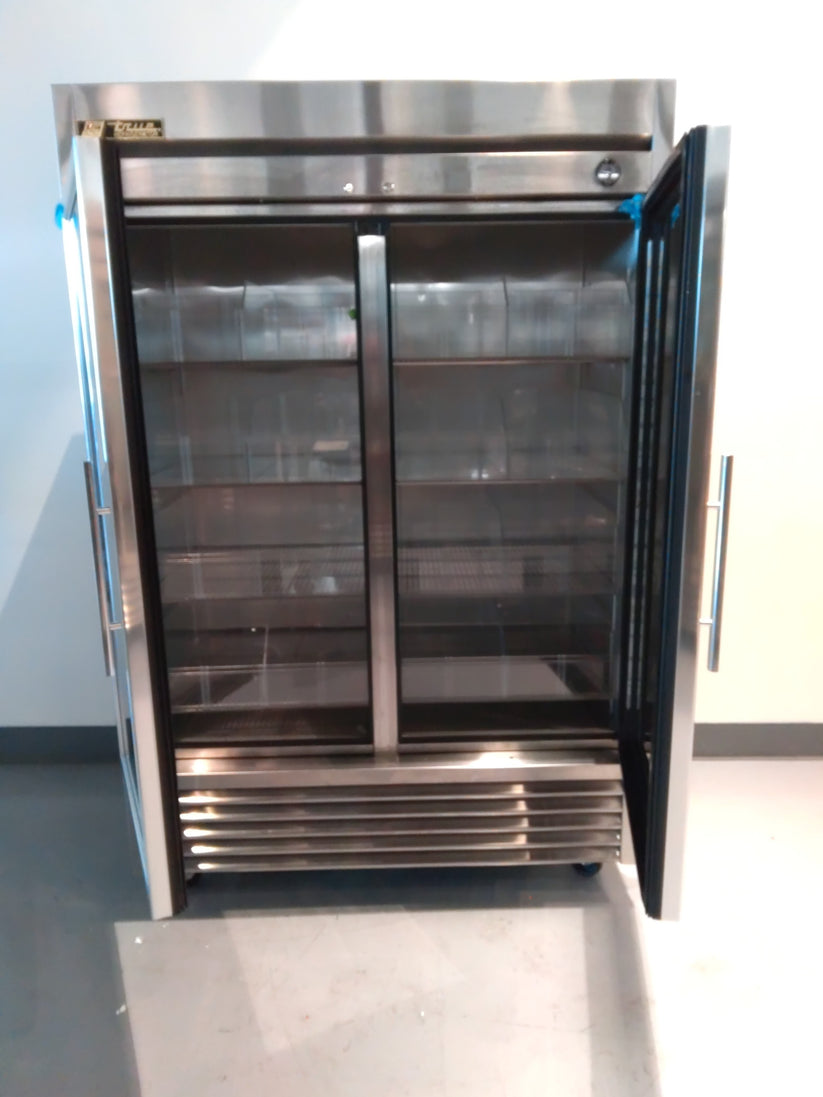 True T-49G-LD 54" Glass Door Reach-In Refrigerator W/ Plastic Drawers ...
