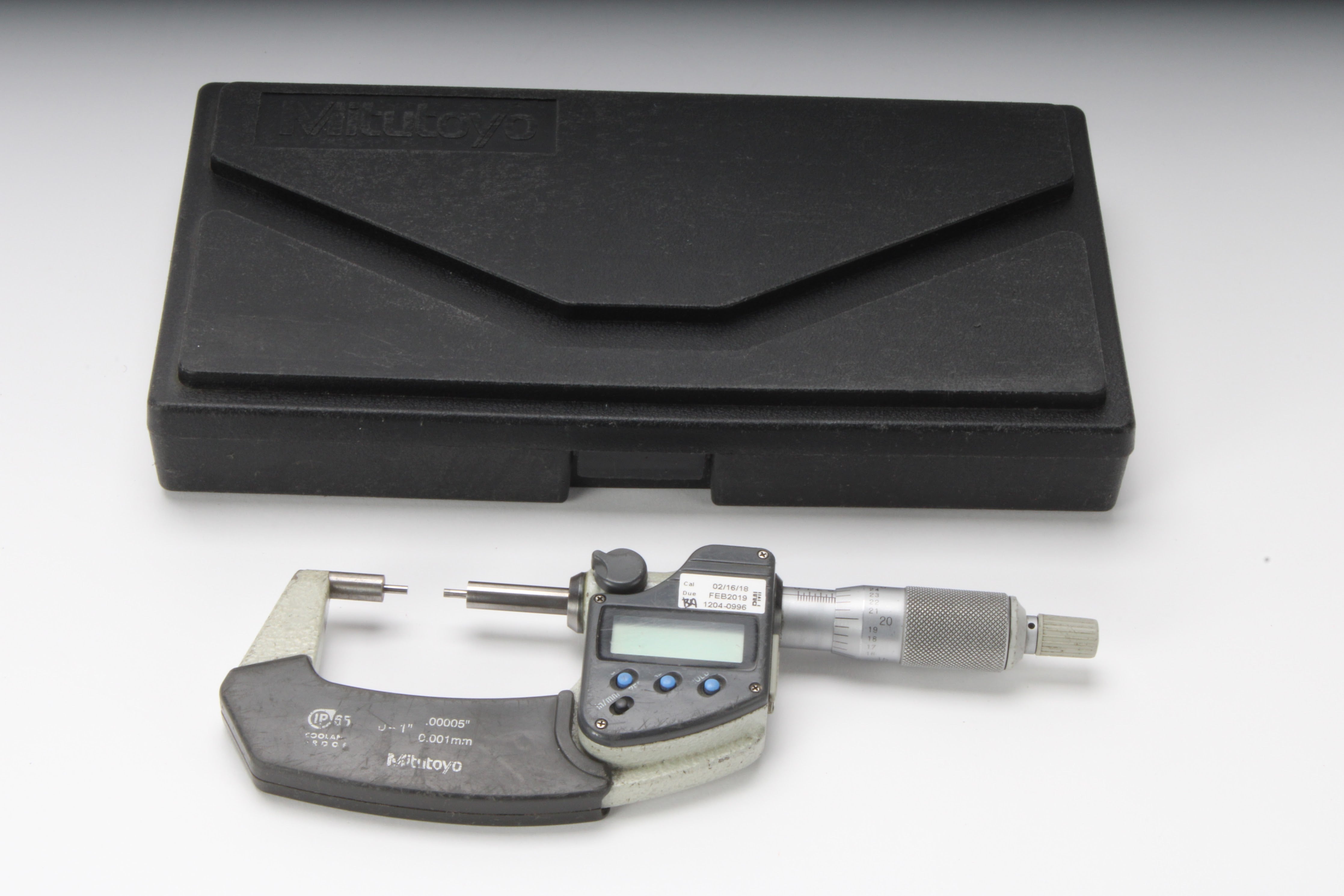 Mitutoyo 331-361 Digital Spline Micrometer 0-1" With Case - Fair Condi ...