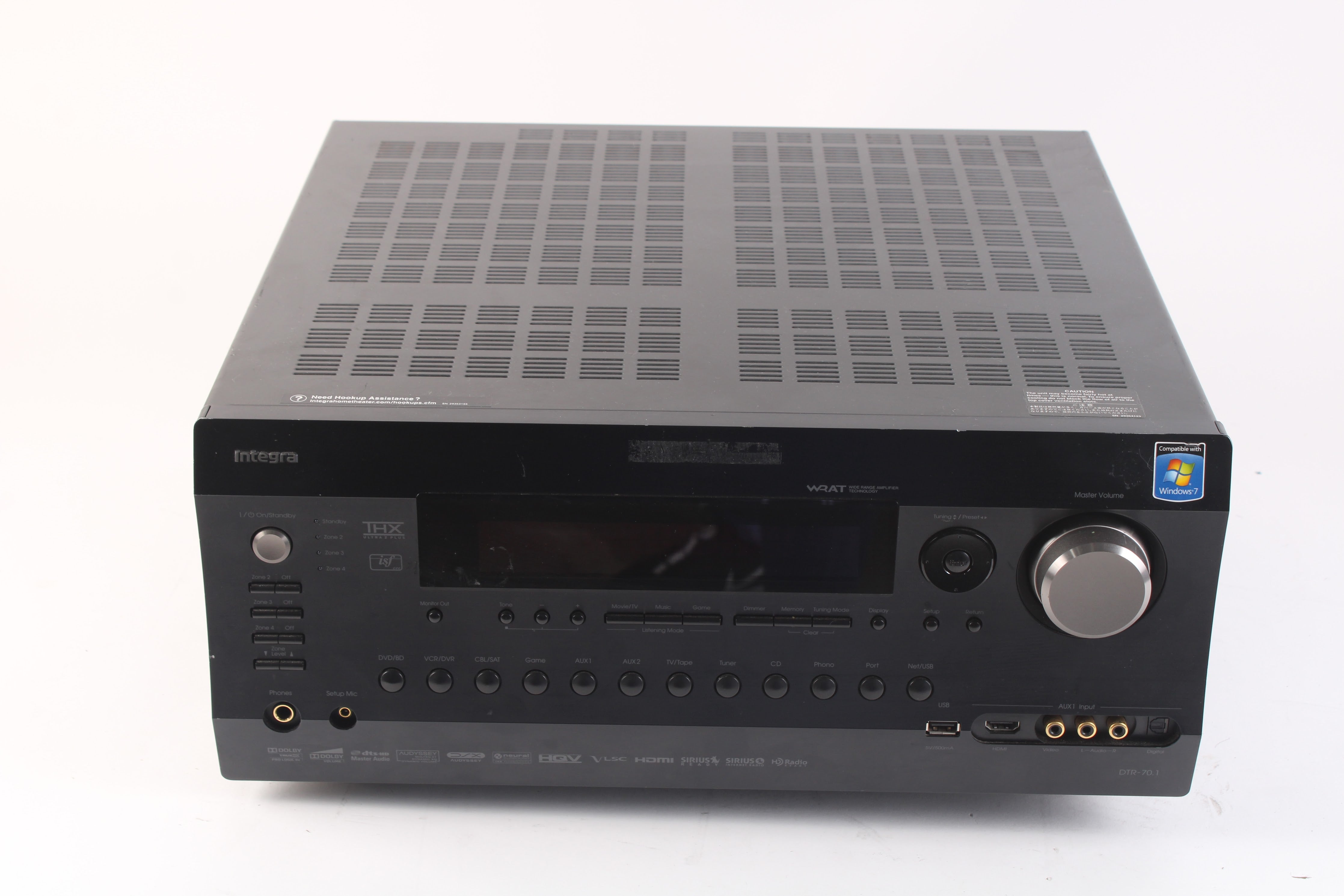 Integra DTR-70.1 AV Receiver Multi-Channel Power Amplifier - AS IS Par ...