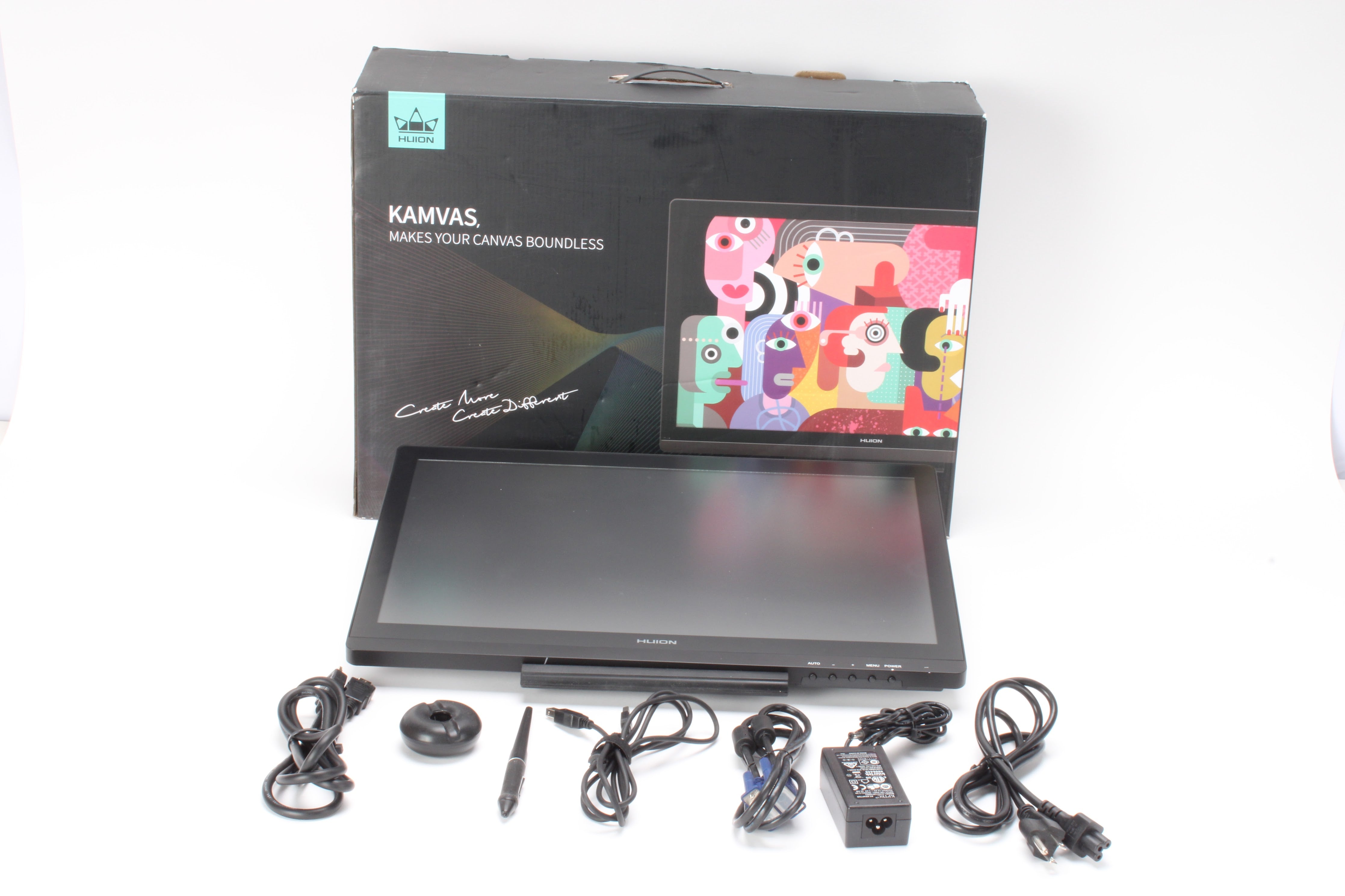 Huion GS1901 Kamvas 20 Creative Pen Display With Pen, Stand, and Acces ...