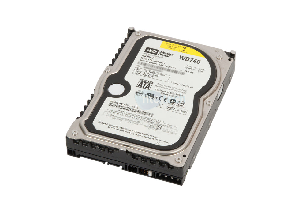 Western Digital Raptor WD740 74.3GB SATA Hard Drive WD740GD-00FLC0 ...