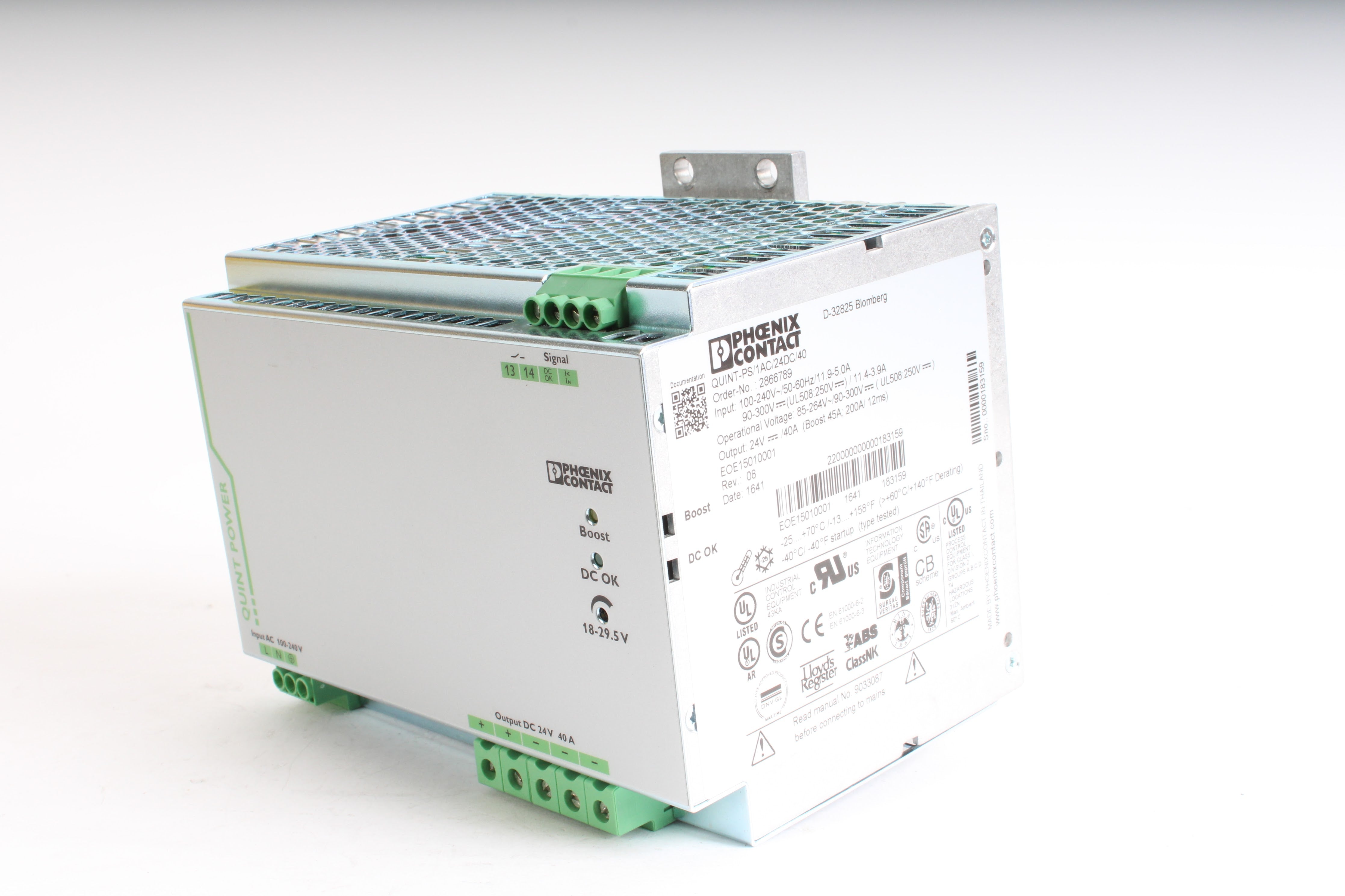 Phoenix Contact 2866789 QUINT-PS/1AC/24DC/40 Main DC Power Supply – NTC ...