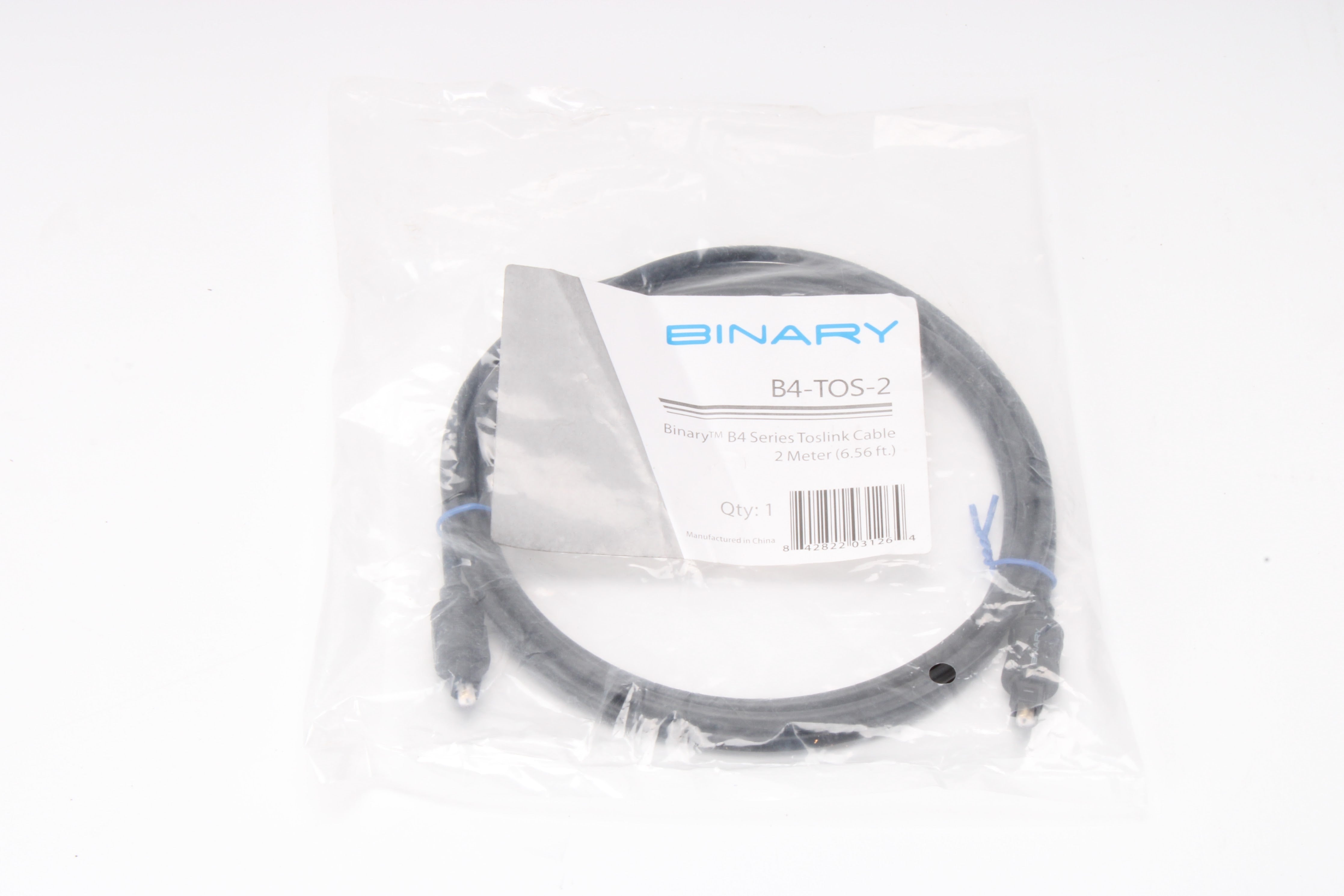 Binary B4-TOS-2 B4 Series Toslink Cable (6.5') - NEW – NTC Tech