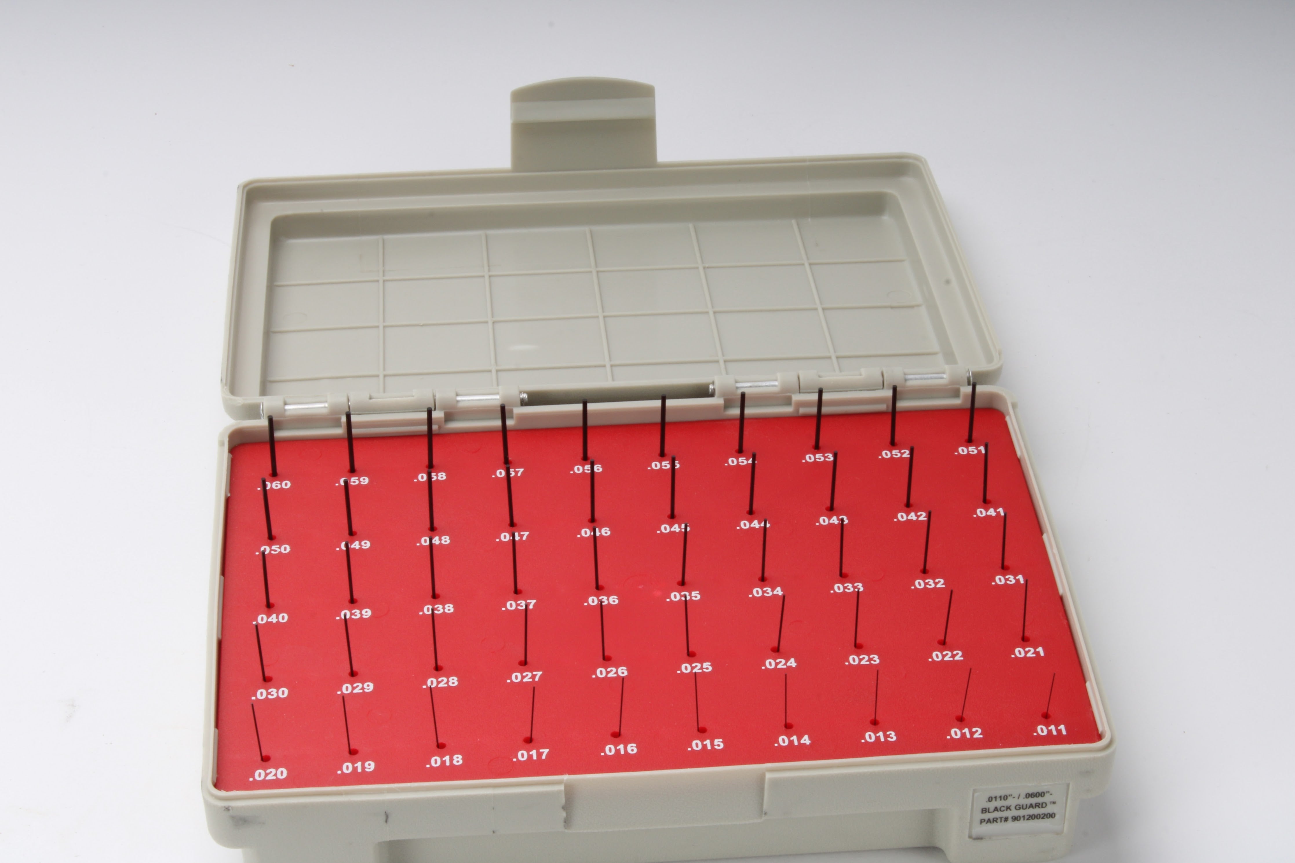 Vermont Gage 901200200 Black Guard 50 Piece Pin Gage Set With Case ...
