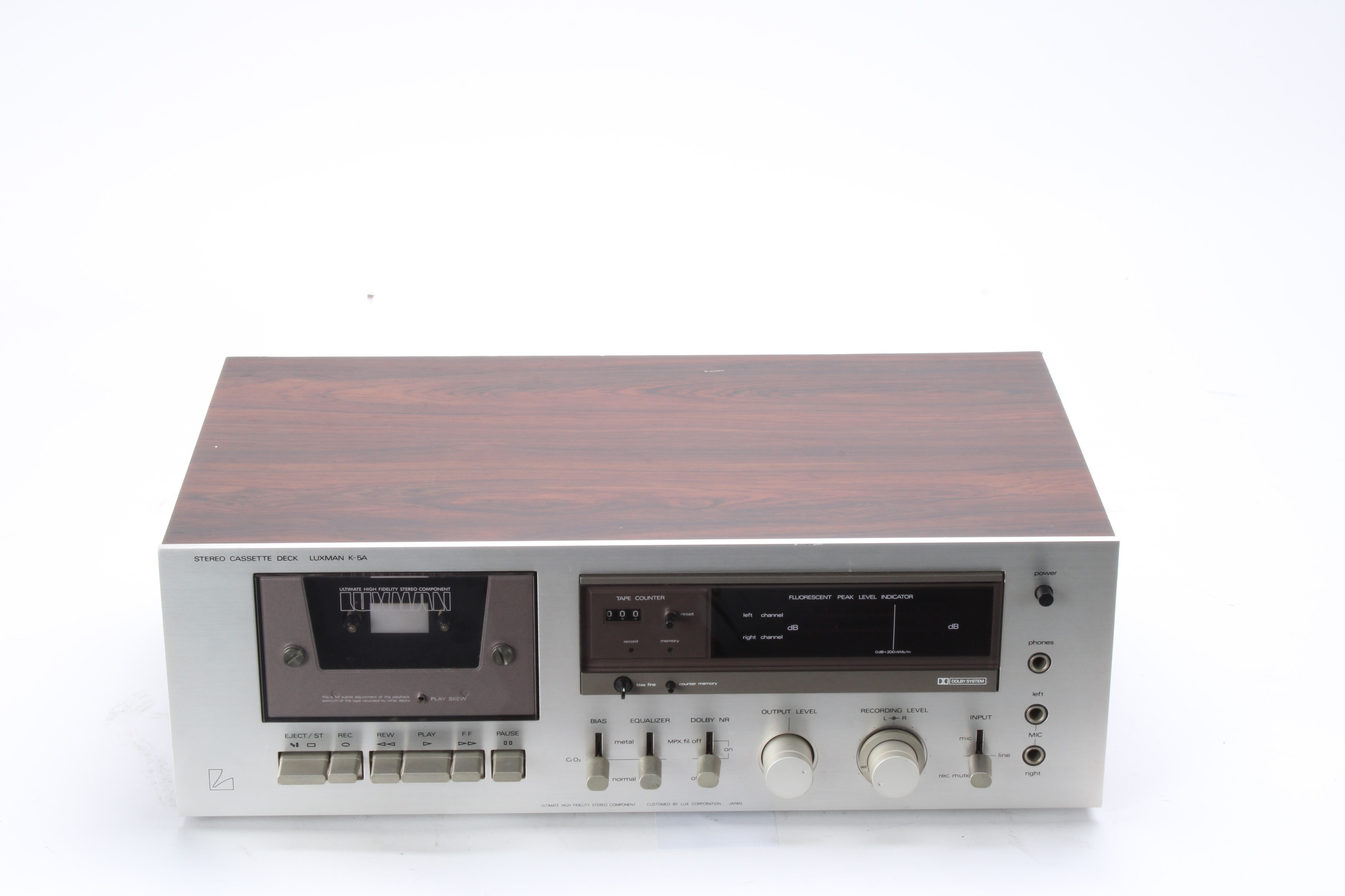 Luxman K-5A Stereo Cassette Deck - AS IS For Parts – NTC Tech