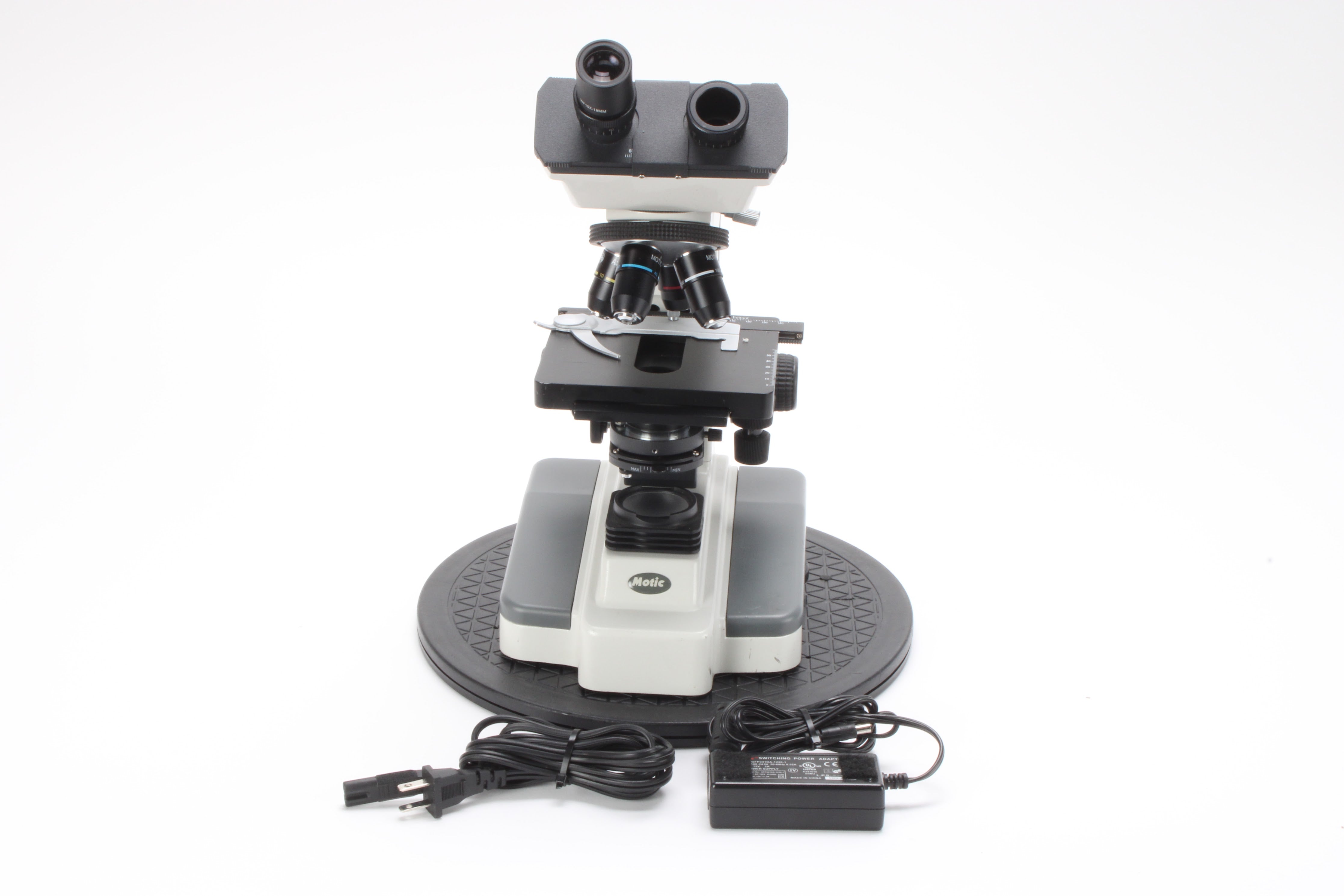 Motic B1-252ASC Compound Microscope W/ 4x Objectives and 1x WF10X-18MM ...