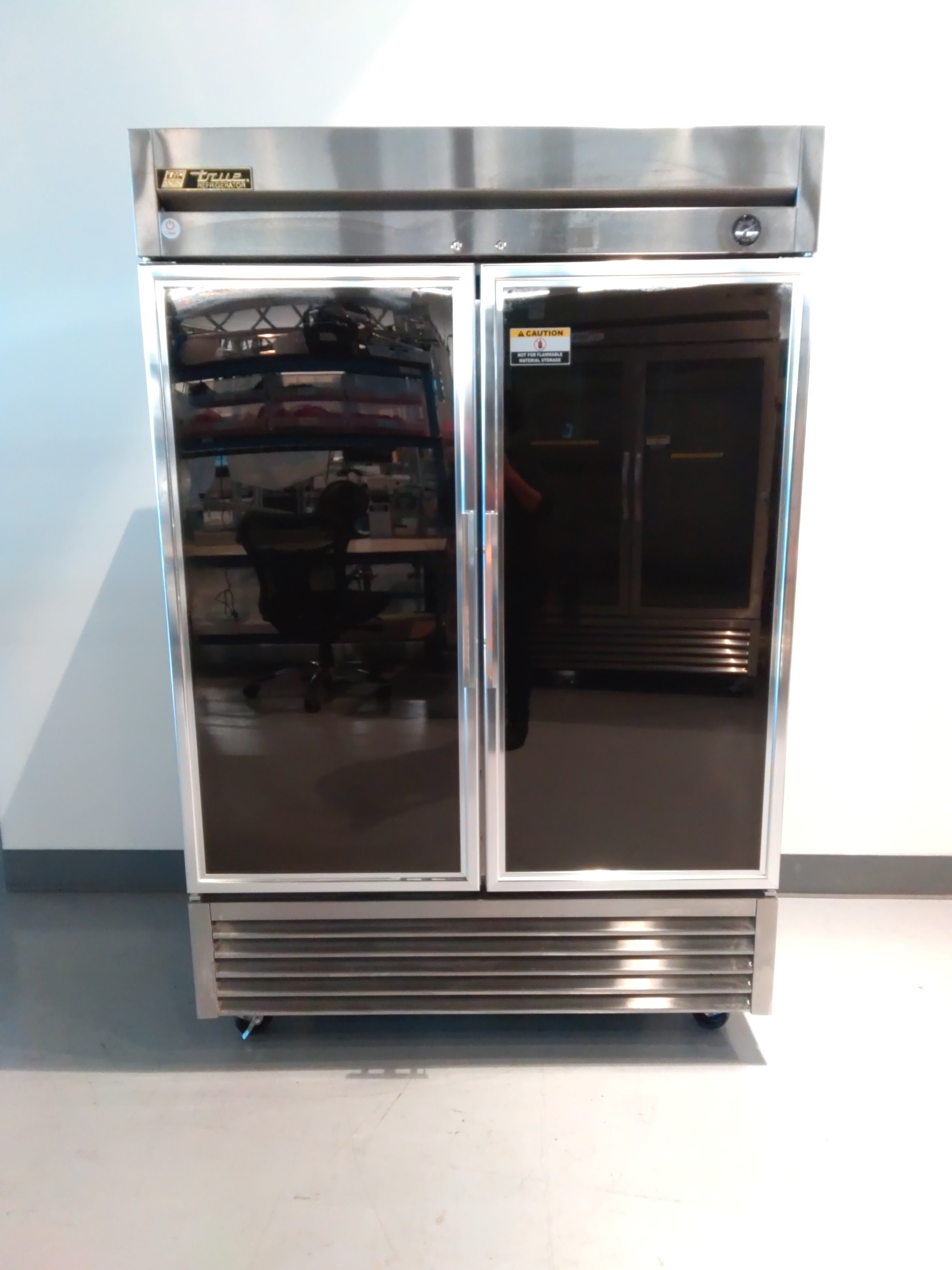 True T-49G-LD 54" Glass Door Reach-In Refrigerator W/ Plastic Drawers ...
