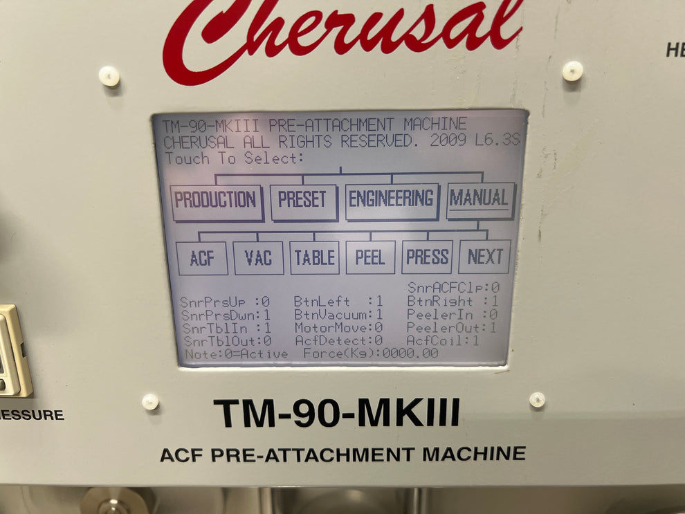 Cherusal TM-90-MKIII ACF Pre-Attachment Machine - AS IS – NTC Tech