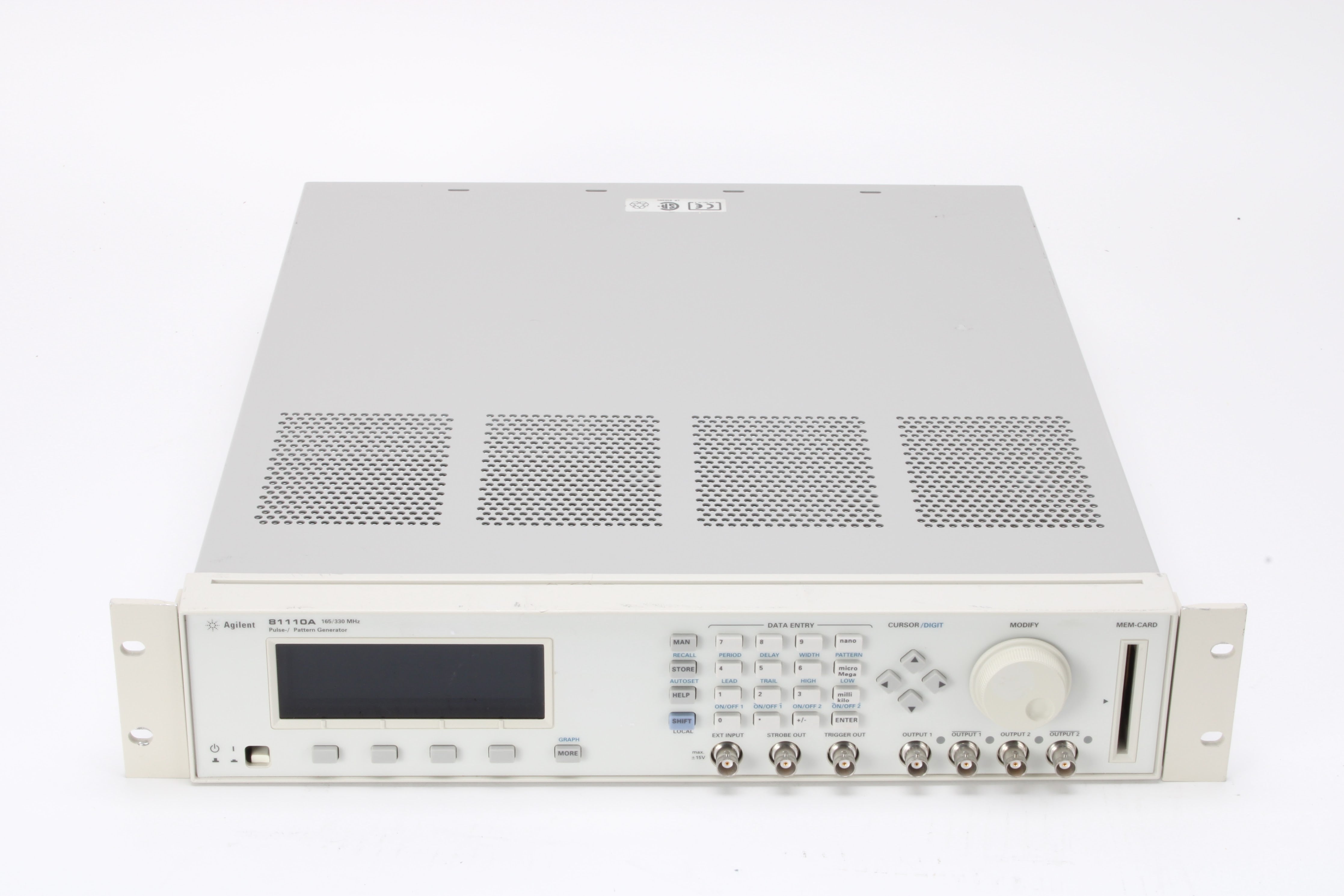 Agilent 81110A Pulse Pattern Generator 165/330 MHz W/ 81111A Output Ca ...