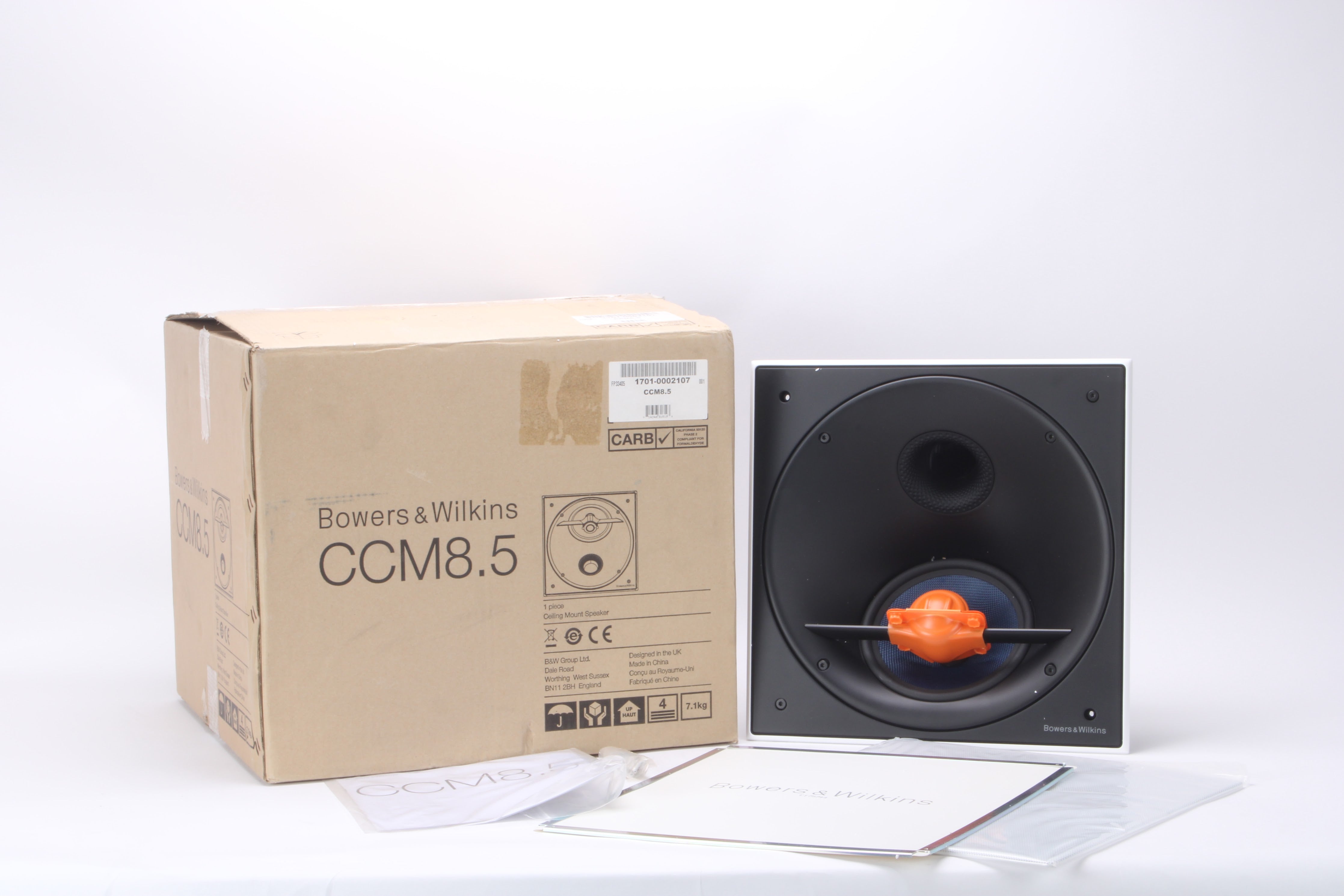 Bowers & Wilkins CCM8.5 In-Ceiling Speaker With Original Box, Manual ...