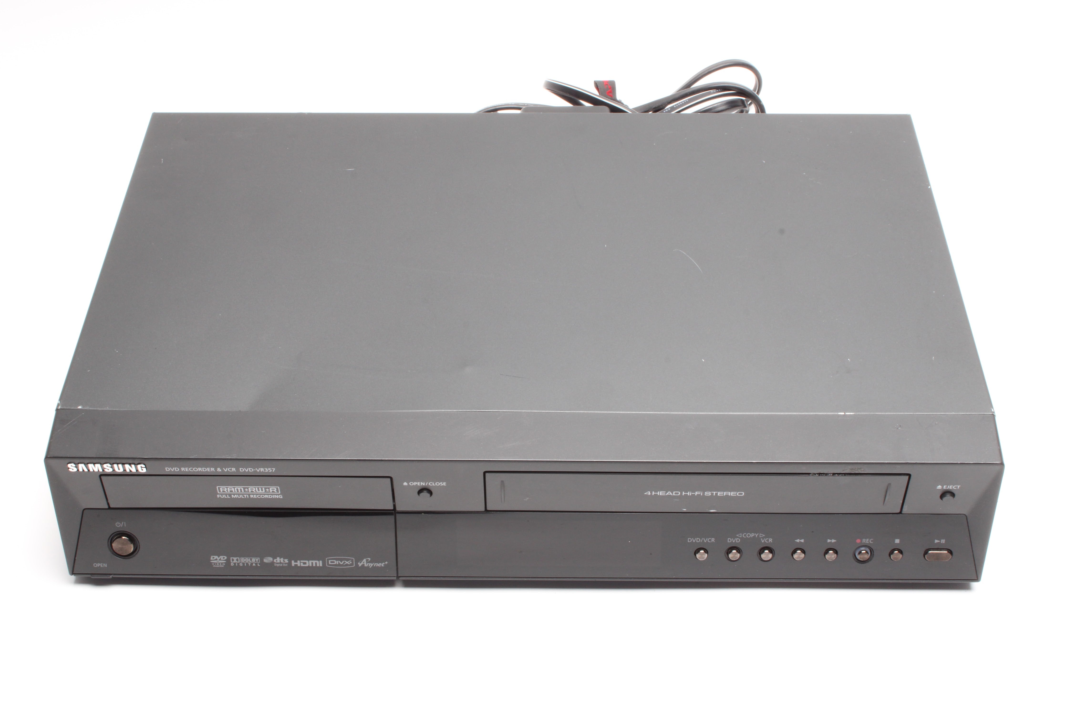 Samsung DVD-VR357 Multiformat Tunerless DVD Recorder & VCR Combo – NTC Tech