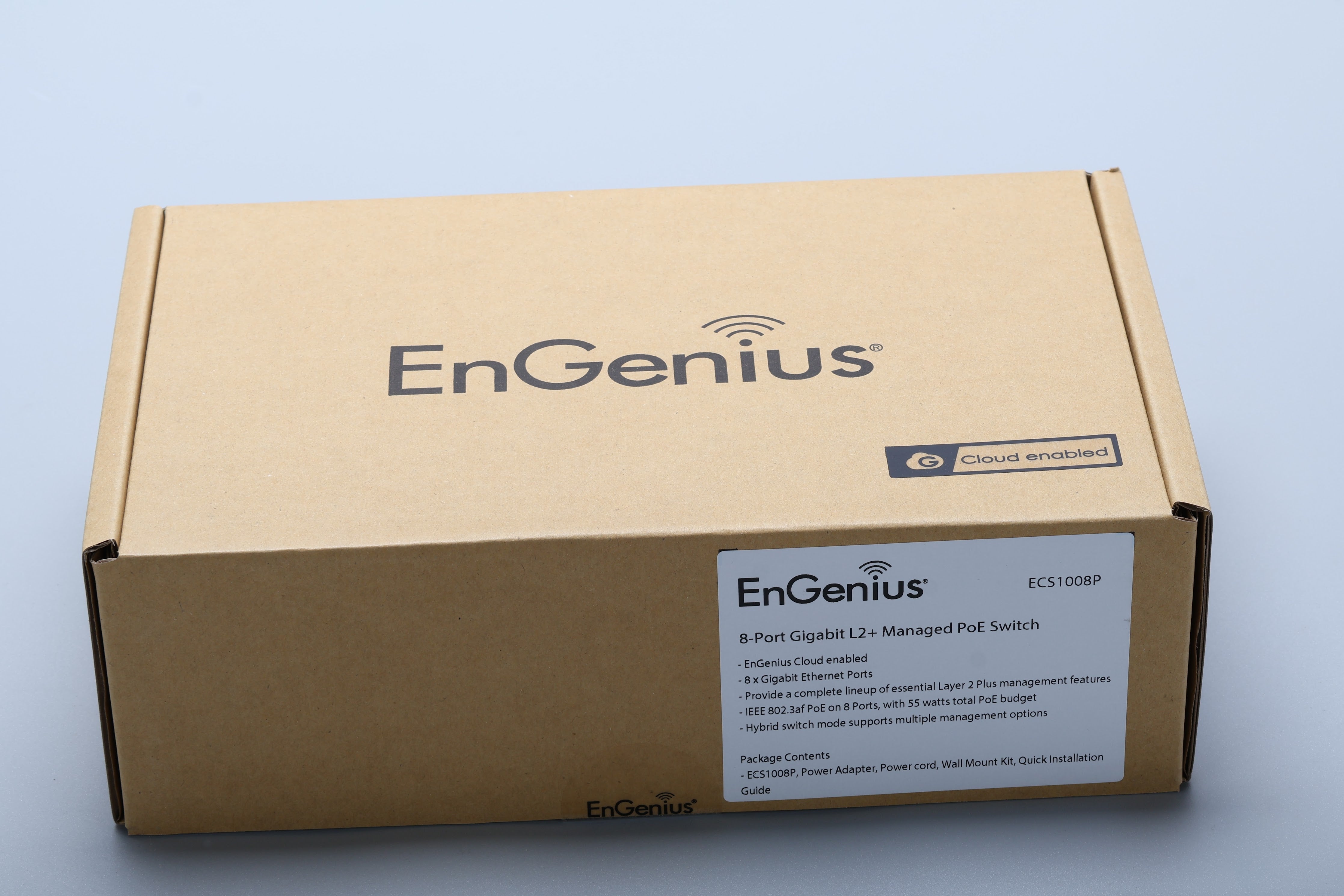 EnGenius ECS1008P 8-Port Gigabit L2+ Managed PoE Switch - NEW – NTC Tech