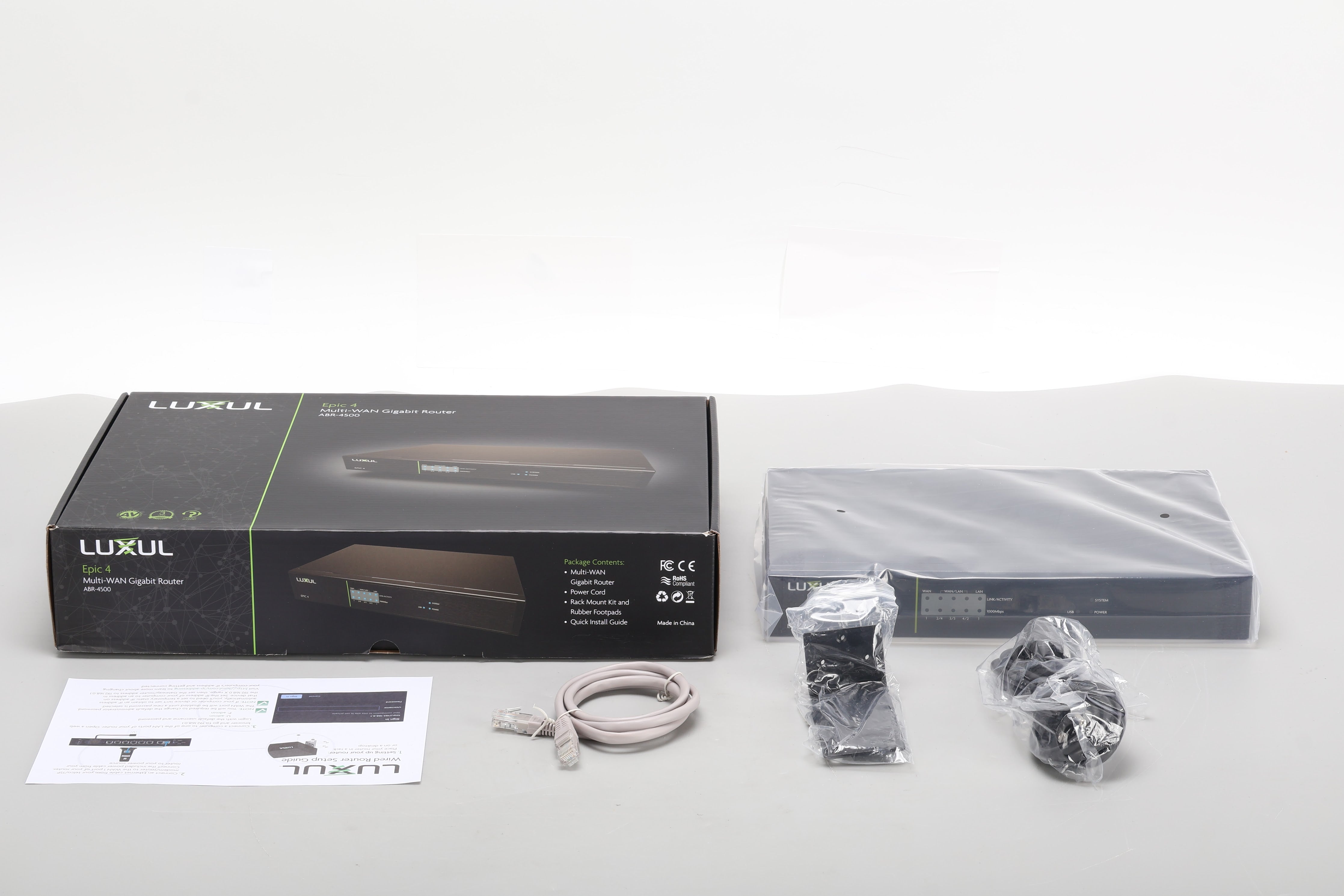 Luxul ABR-4500 Epic 4 Multi-WAN Gigabit Router 655003920161 - New Open ...