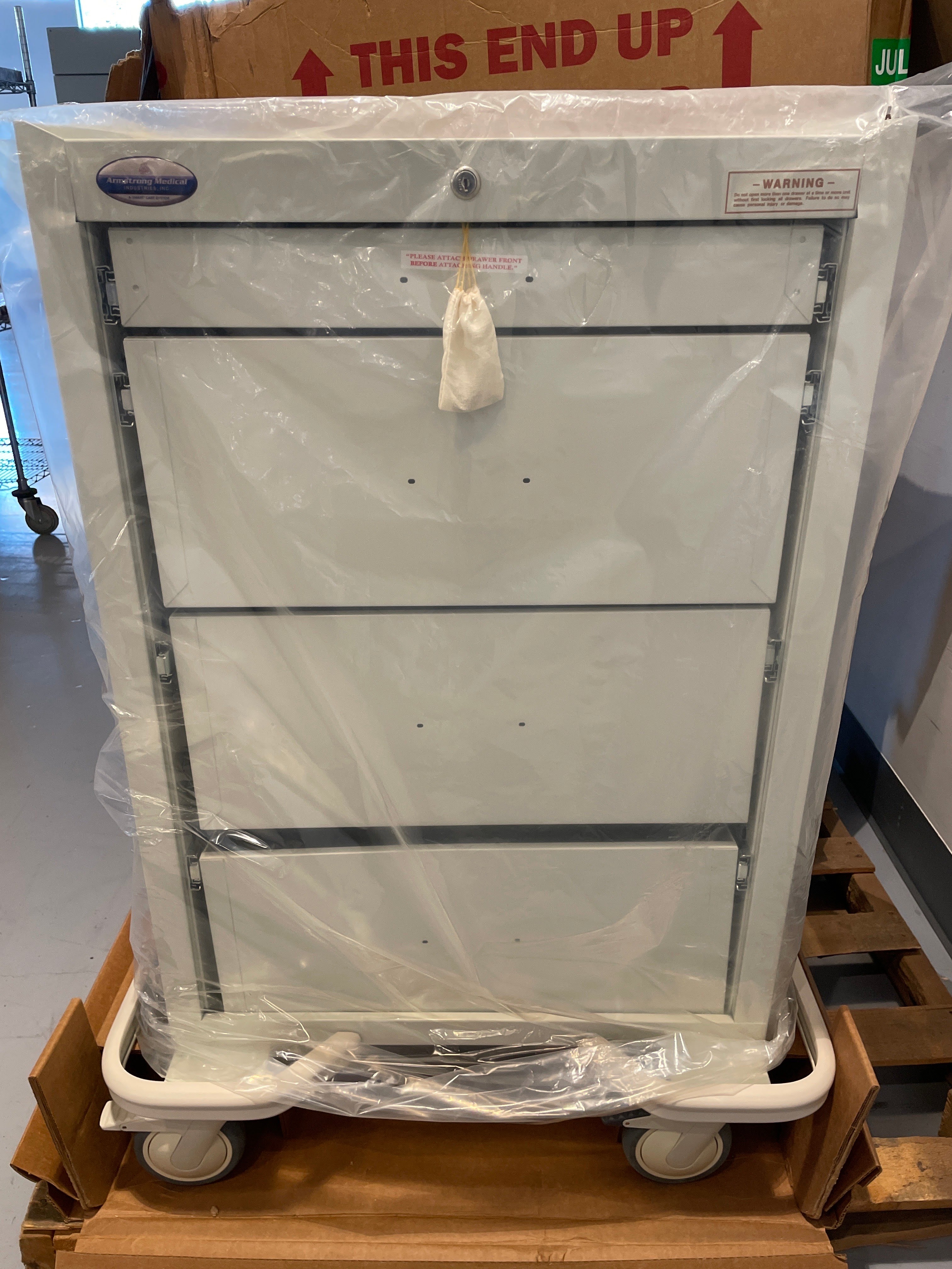 Armstrong Med Inc AKL-4 Steel 4 Drawer Medical Cart - New Open Box ...