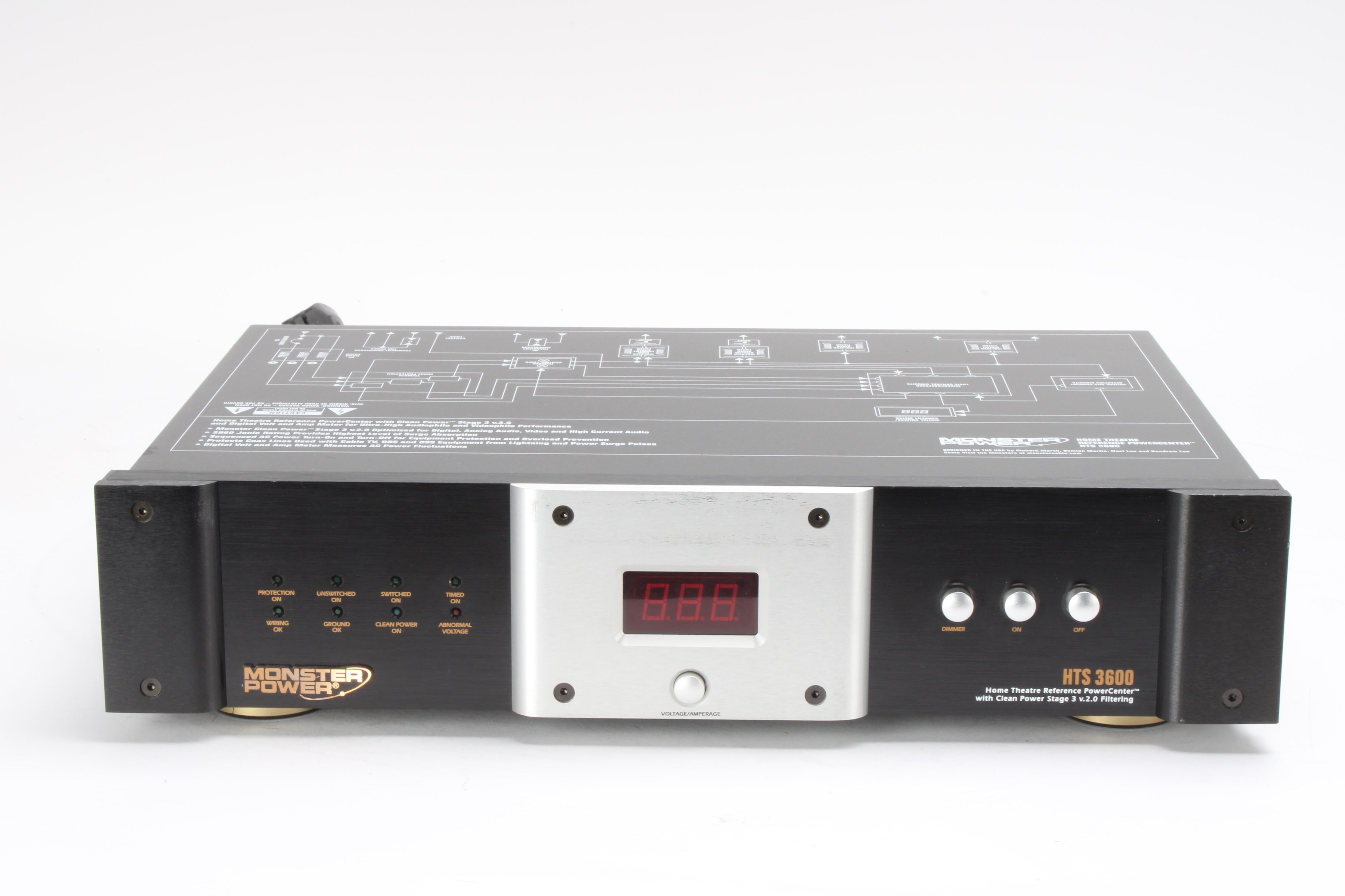 Monster HTS 3600 10-Outlet Power Center with Stage 3 V2.0 Clean Power ...