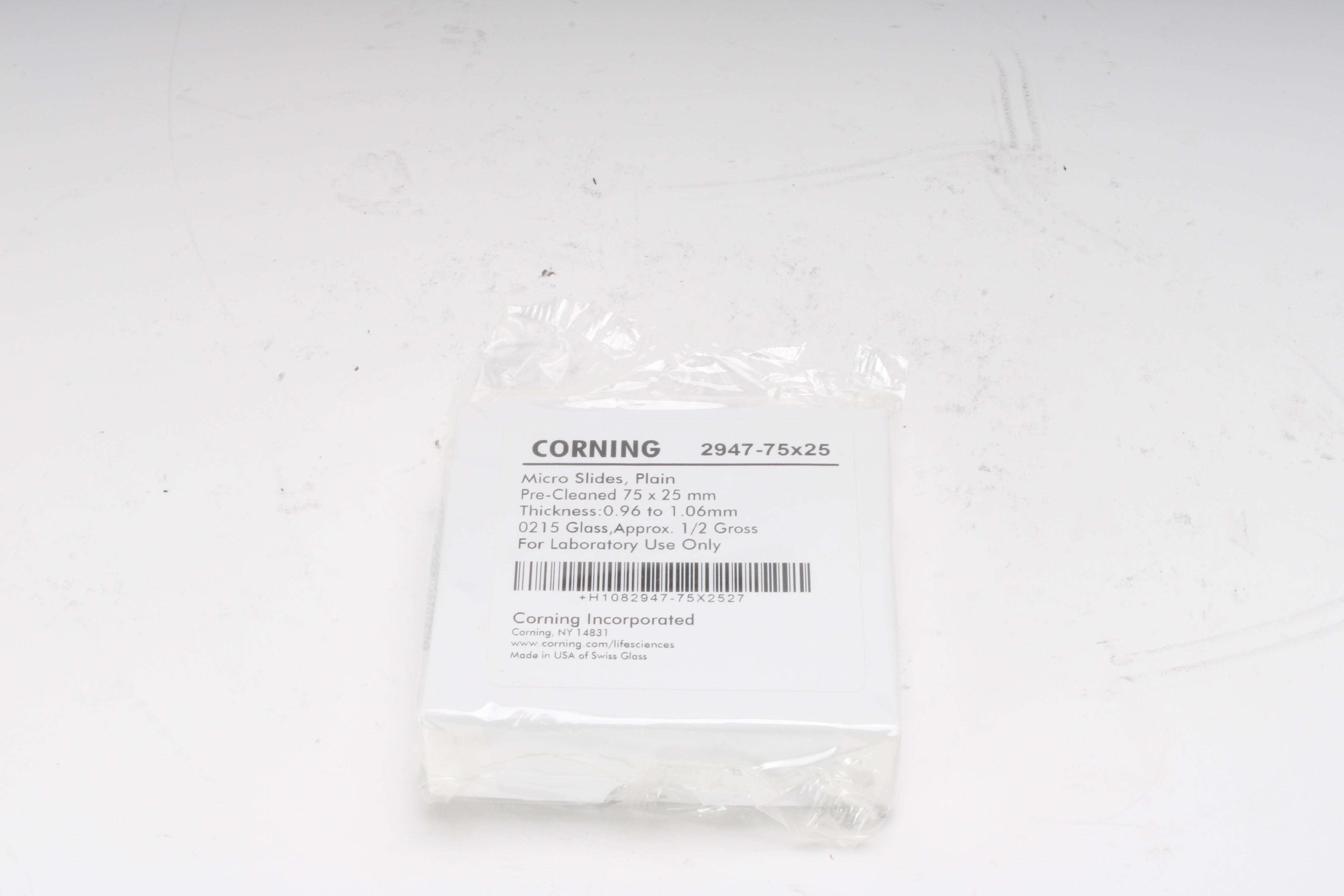 Corning 2947-75X25 Glass Microscope Micro Slide s75mm x 25mm 1/2 Gross ...