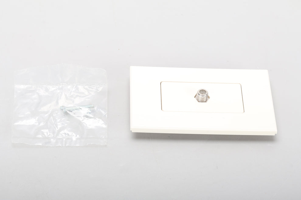 Lutron NT-CJ-WH Coaxial Cable Jack White Wall Plate – NTC Tech