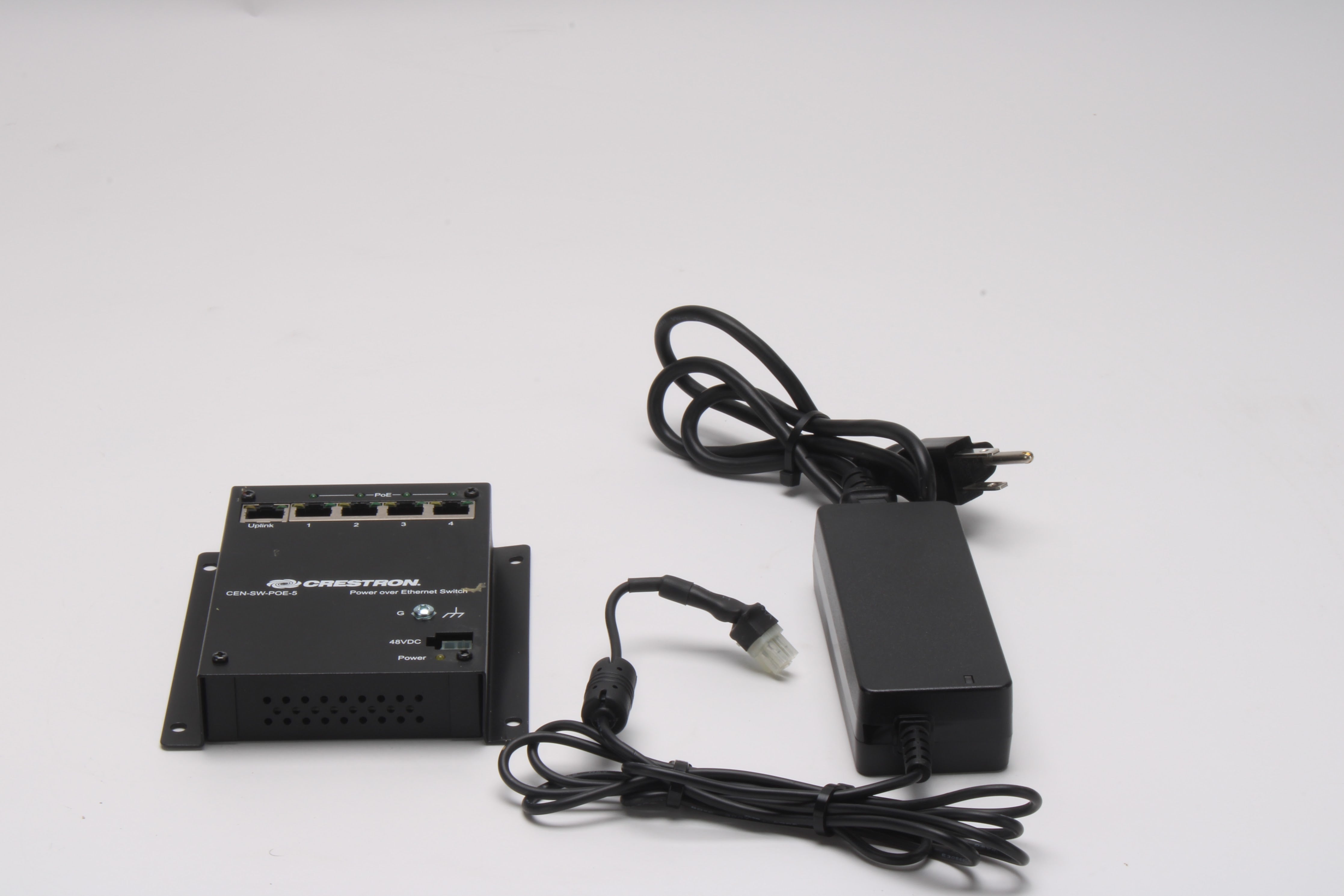 Crestron CEN-SW-POE-5 Power Over Ethernet 5-Port Network Switch W/ Pow ...