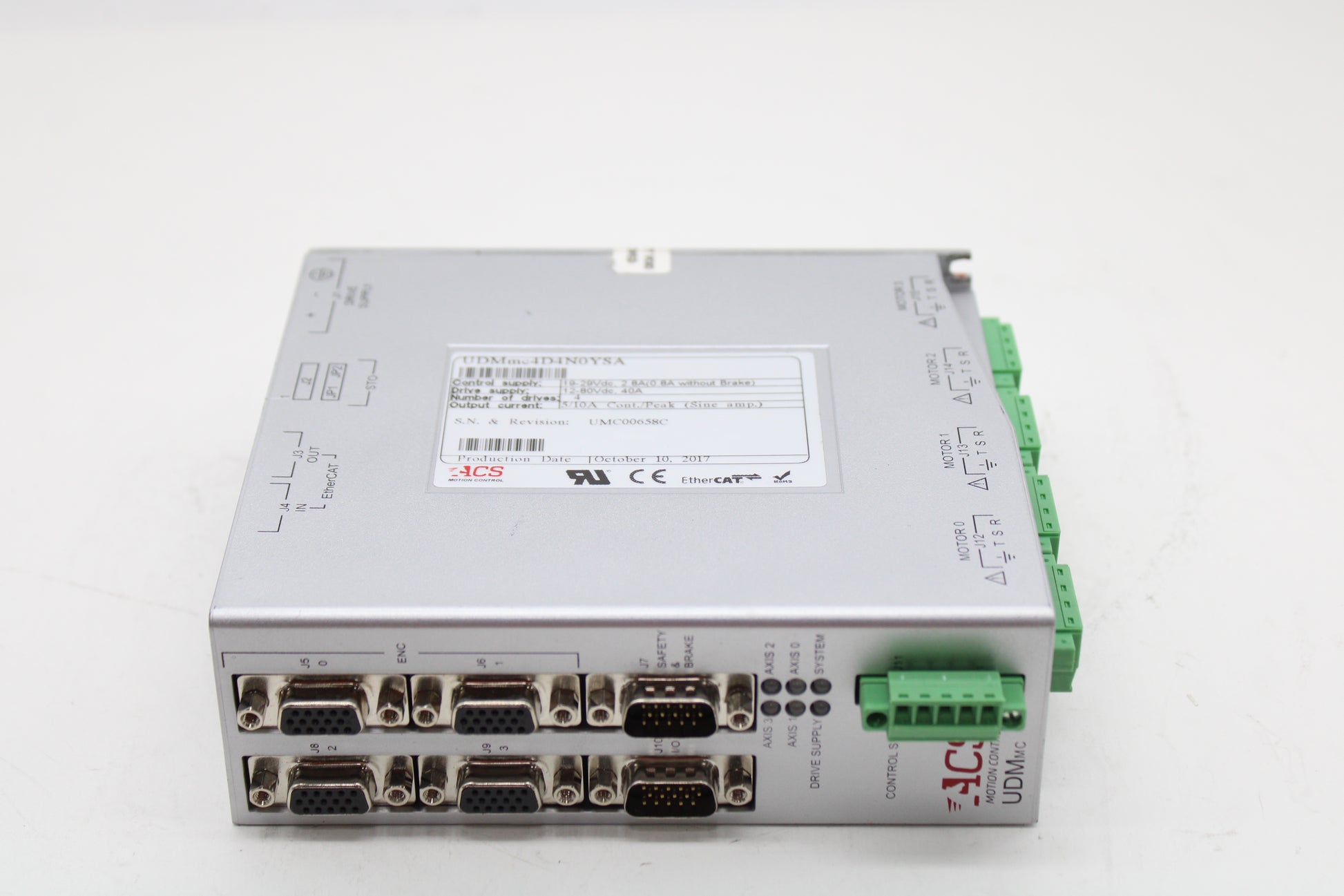 ACS UDMmc Motion Control UDMmc4D4N0YSA EtherCat Drive – NTC Tech