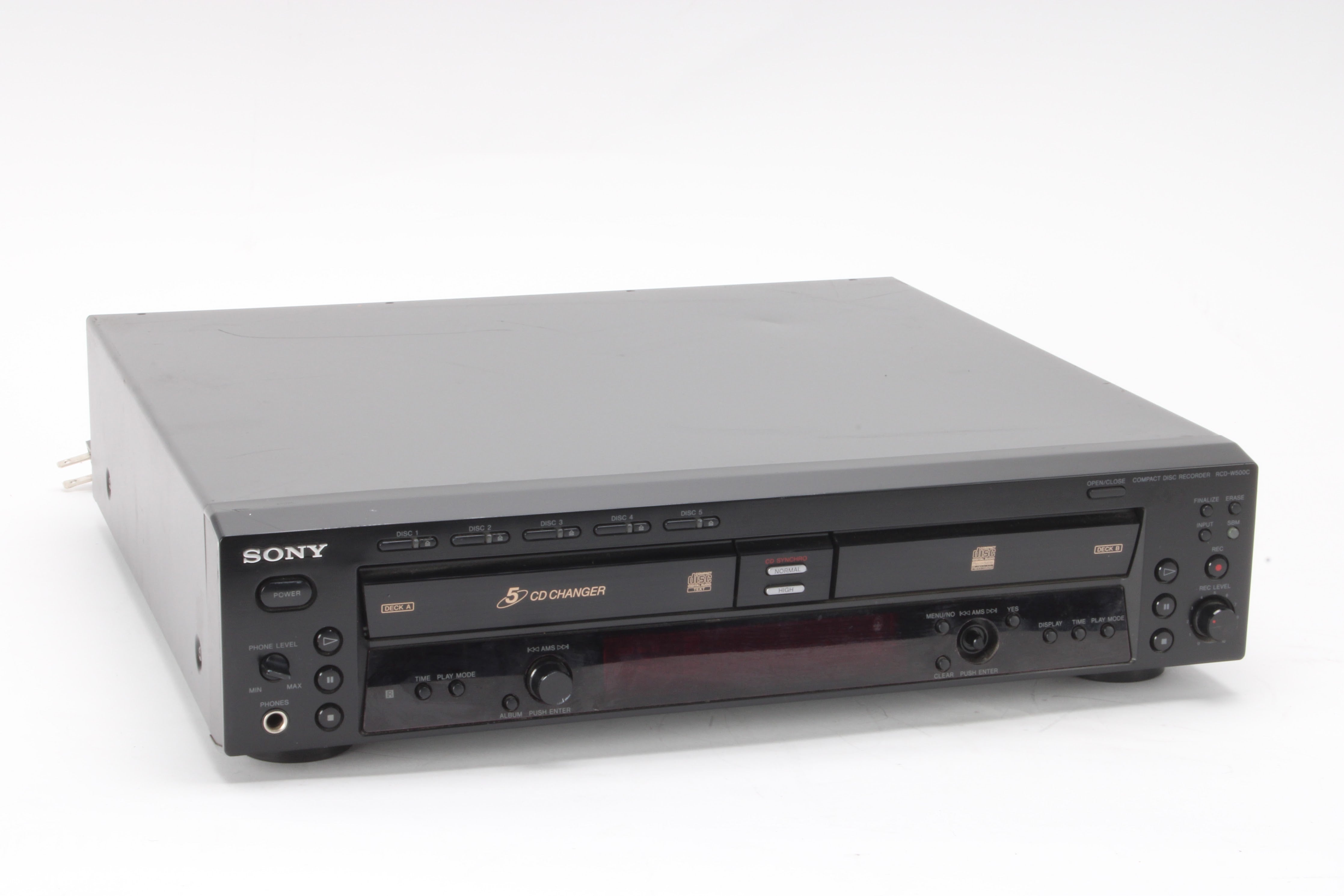 Sony RCD-W500C Compact Disc Recorder - AS IS For Parts – NTC Tech