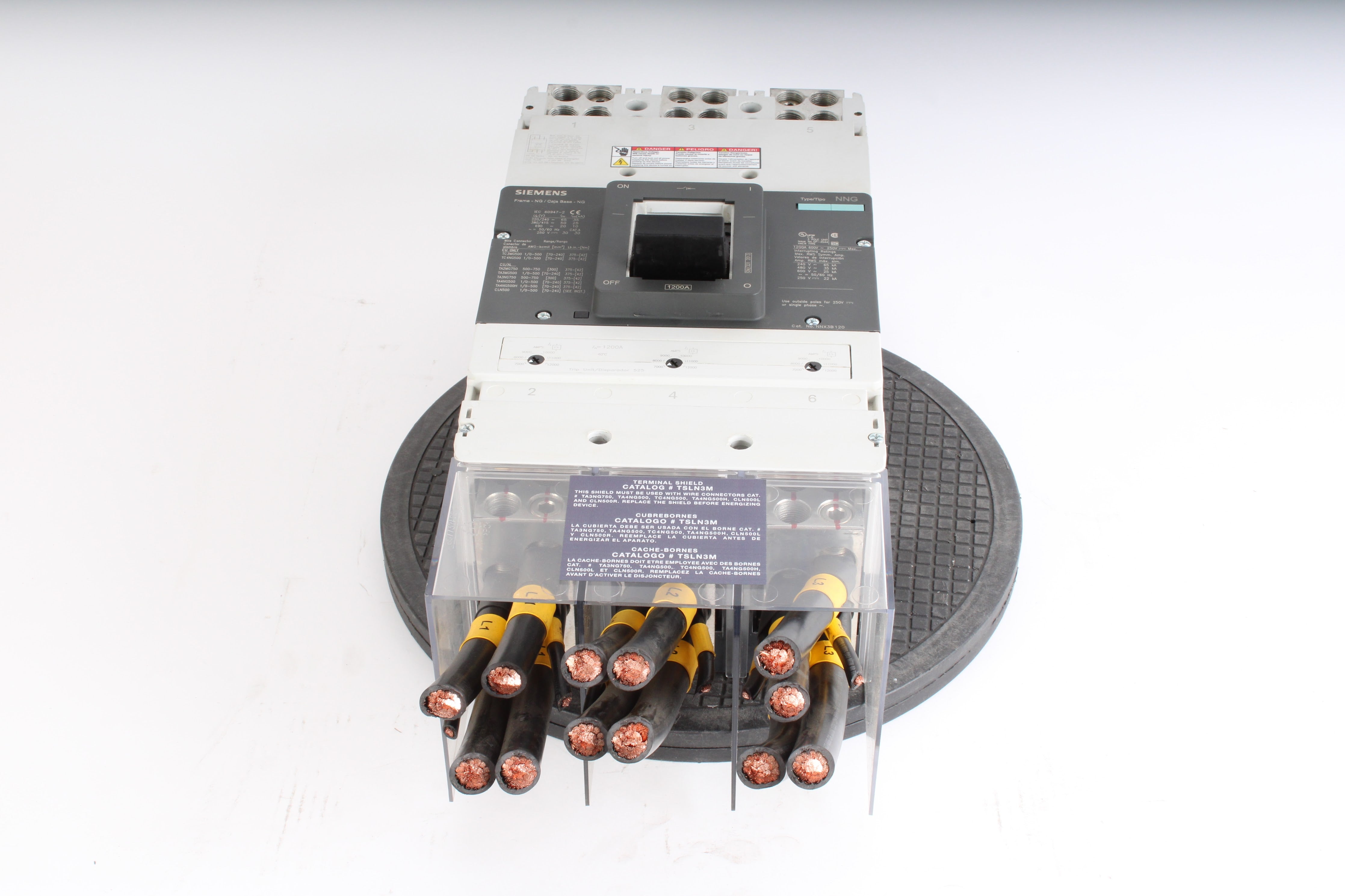 Siemens IEC 60947-2 / NNX3B120L 1200A 600V 3 Pole Circuit Breaker – NTC ...