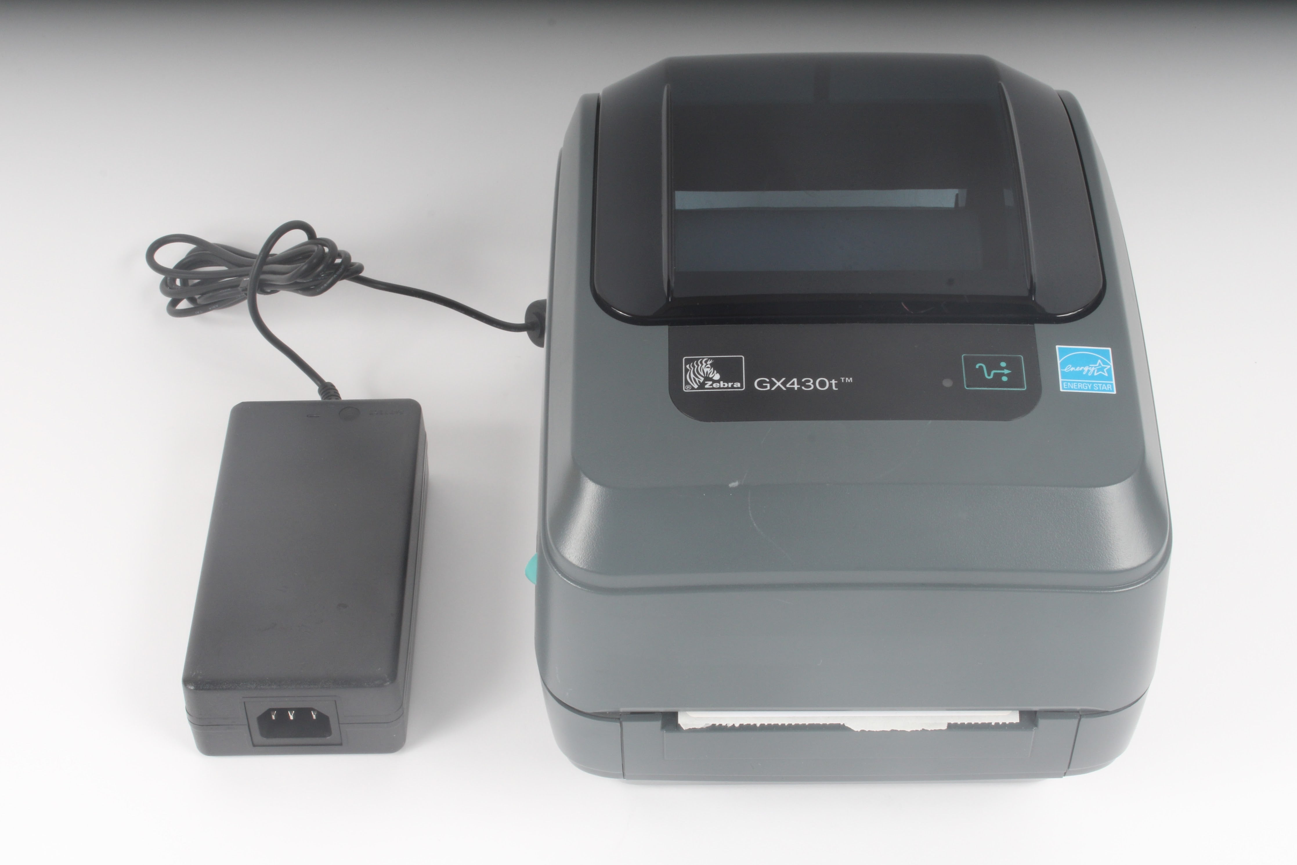 Zebra GX430t Thermal Label Barcode Printer With Power Supply – NTC Tech