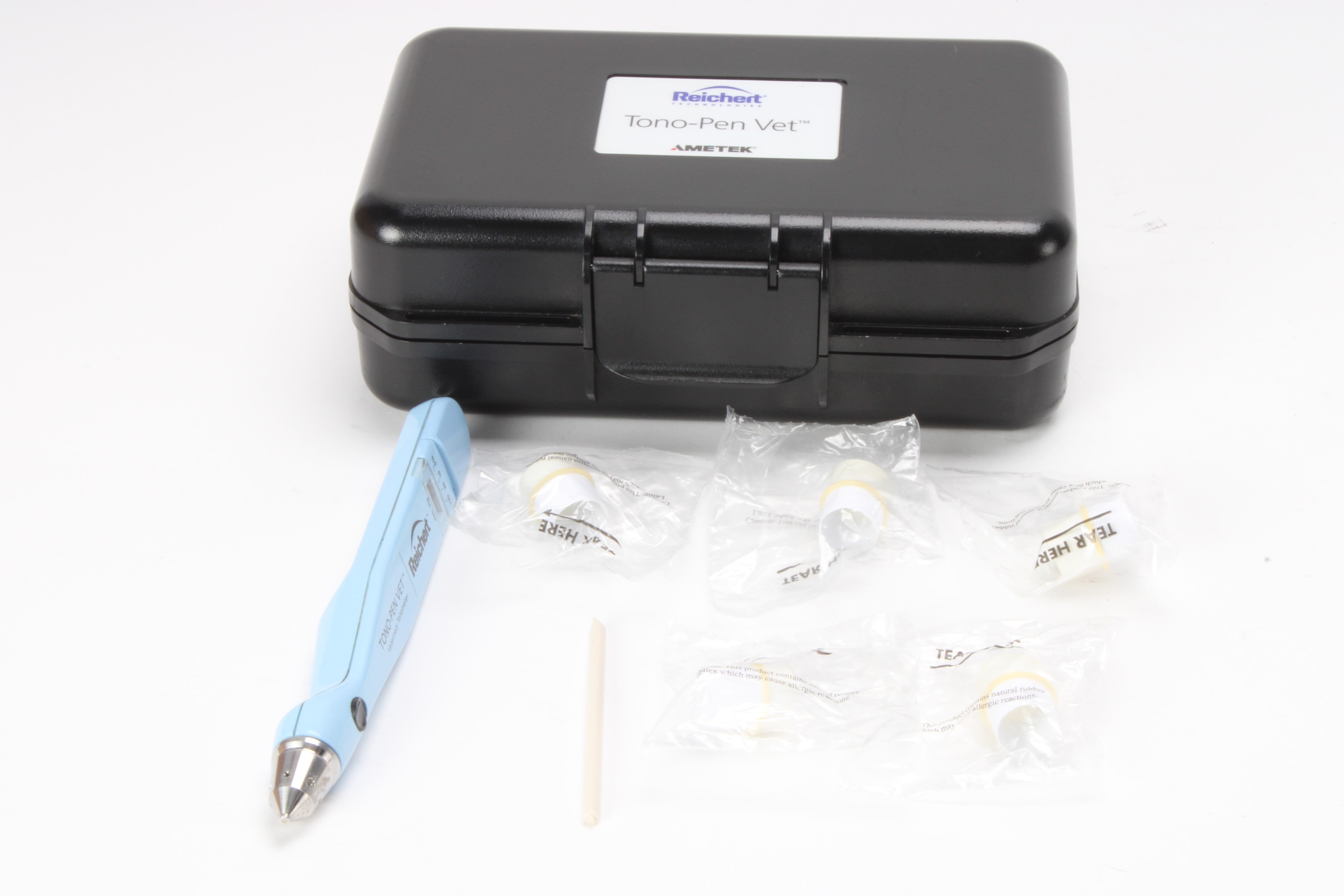 Reichert 230588V Tono-Pen Vet Veterinary Tonometer With 5 Tip Covers ...