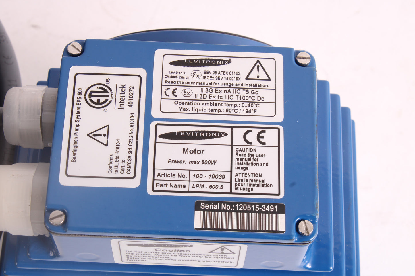 Levitronix BPS-600 Bearingless Ultrapure Pump System With 100-10039 Mo – NTC Tech