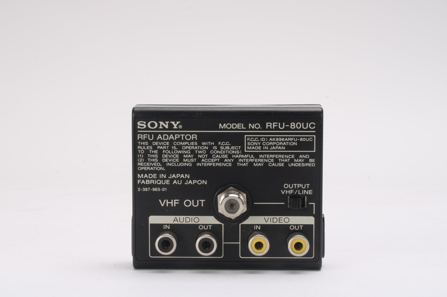 Sony RFU-80UC Video Adapter – NTC Tech