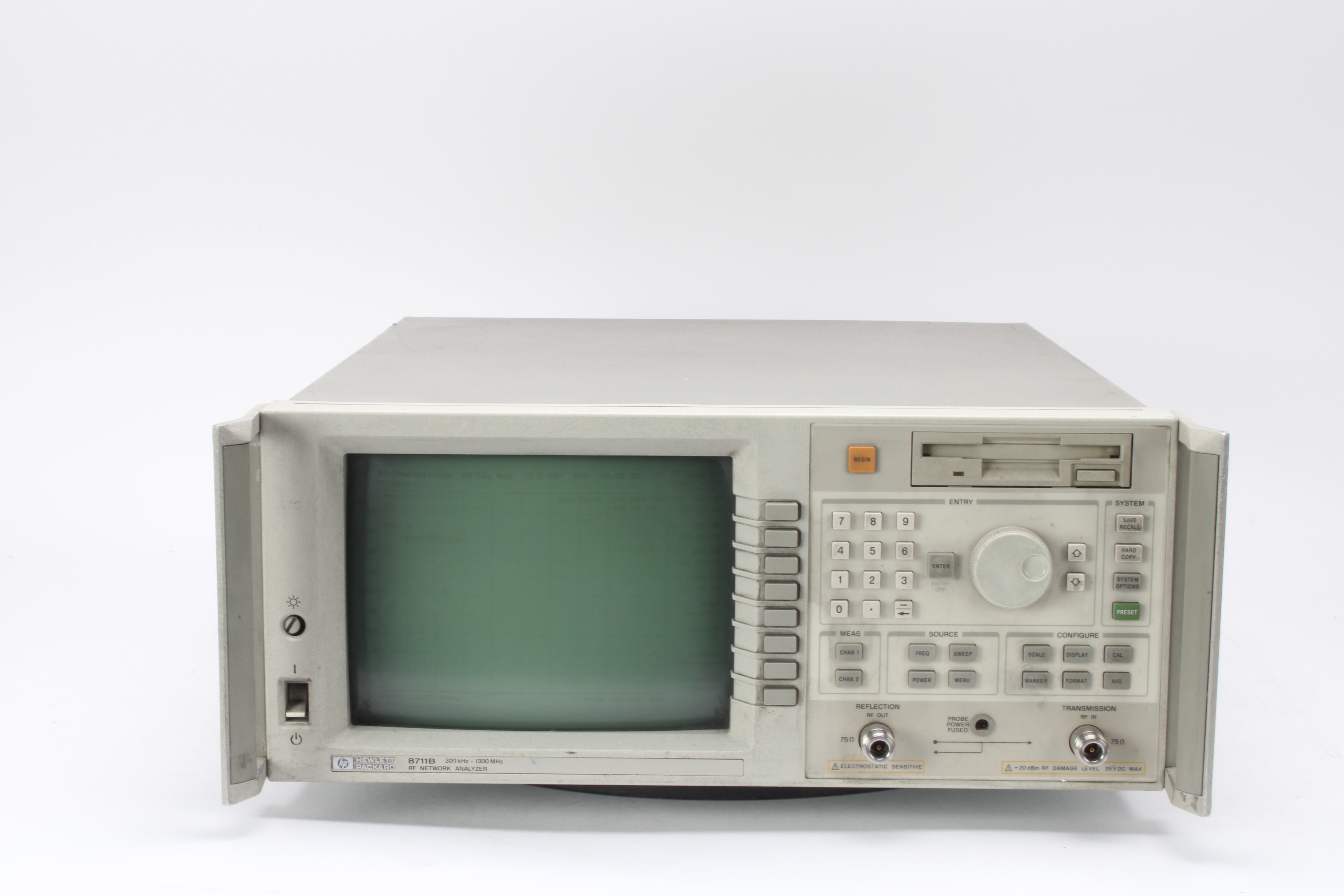 HP 8711B RF Scalar Network Analyzer 300kHz to 1.3GHz W/ 1E1 & 1EC Opti ...