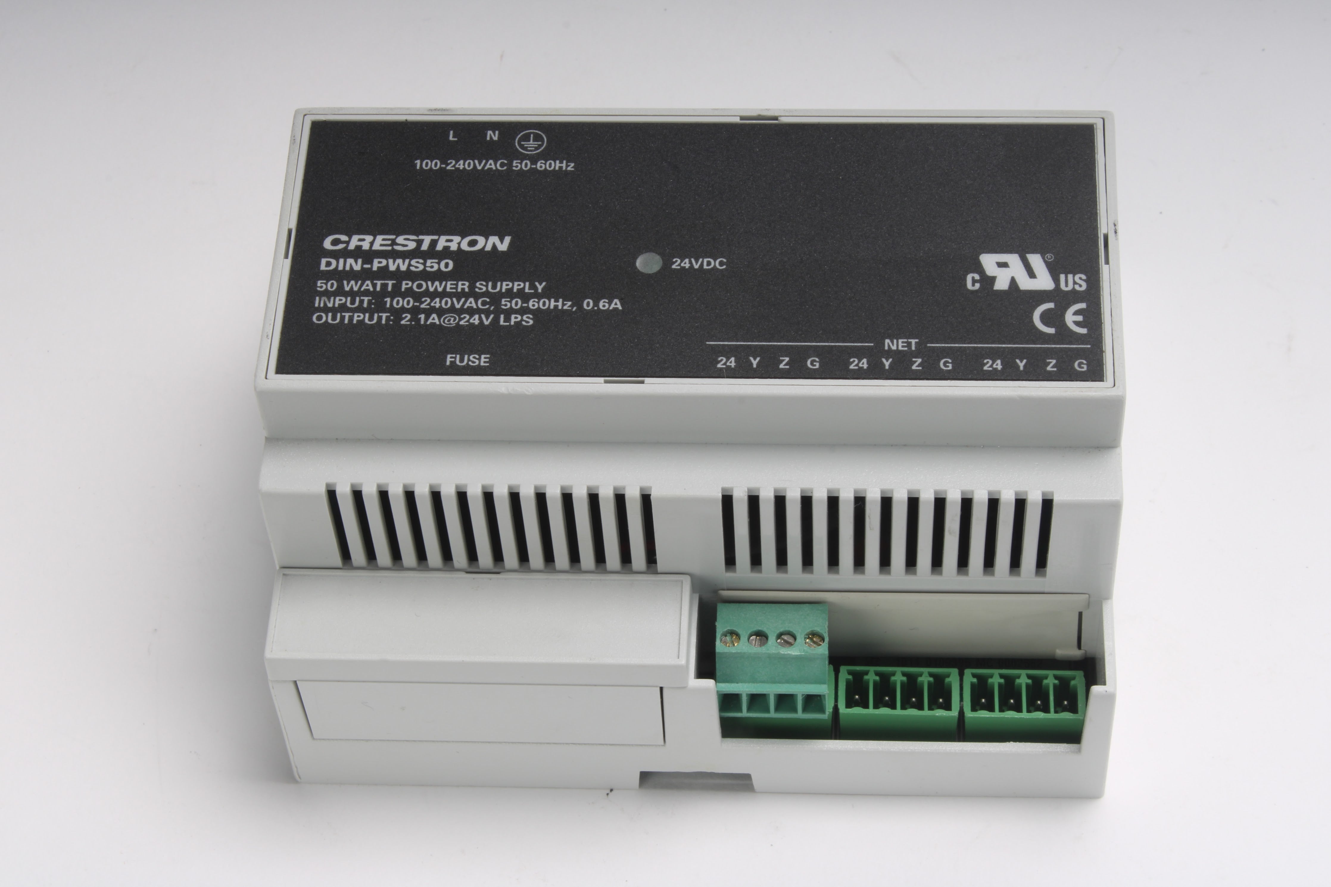 Crestron DIN-PWS50 50 Watt Power Supply 2.1A@24V – NTC Tech