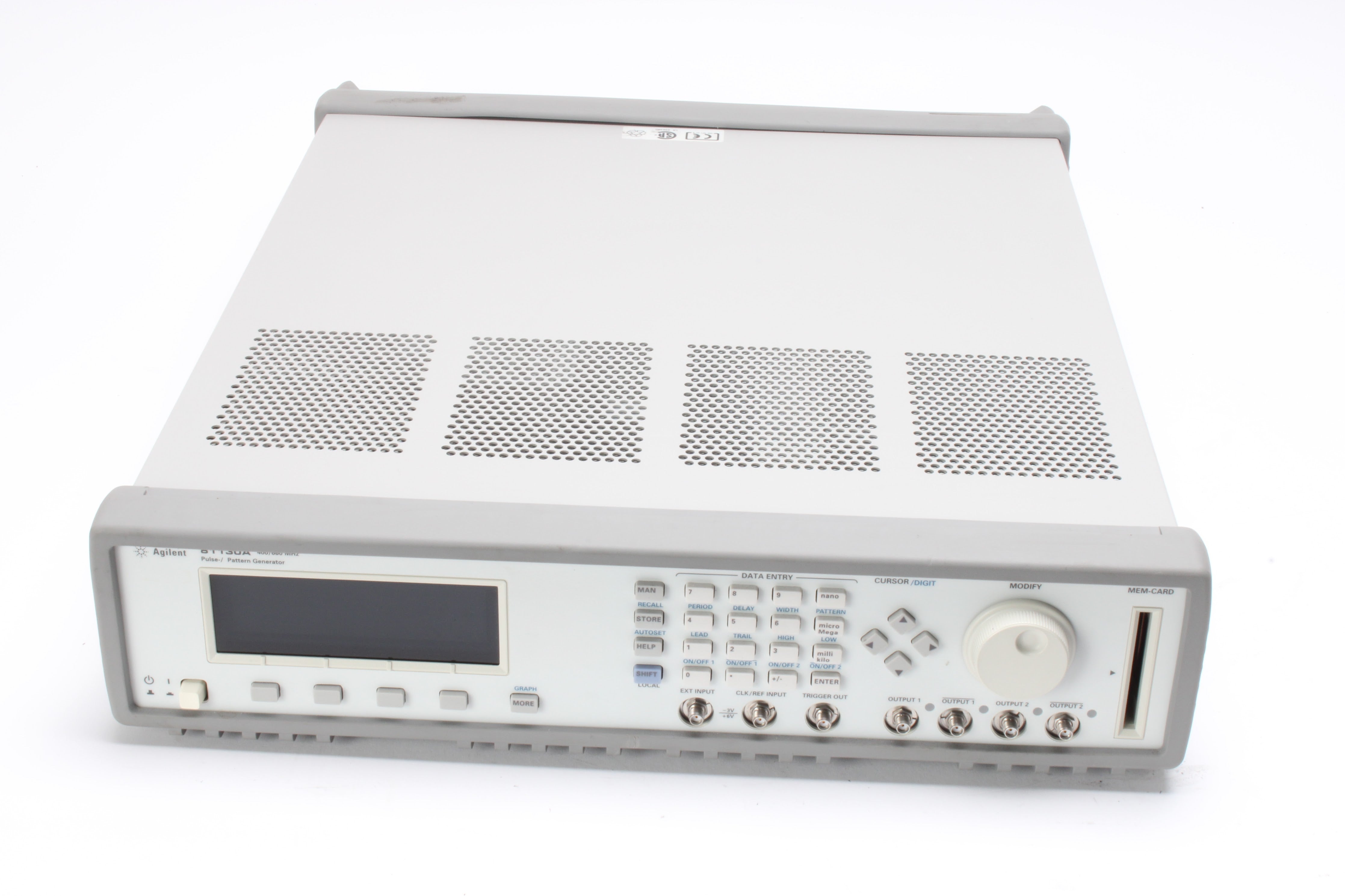Agilent 81130A 400/660 MHz Pulse/Pattern Generator With 2x 81132A Outp ...