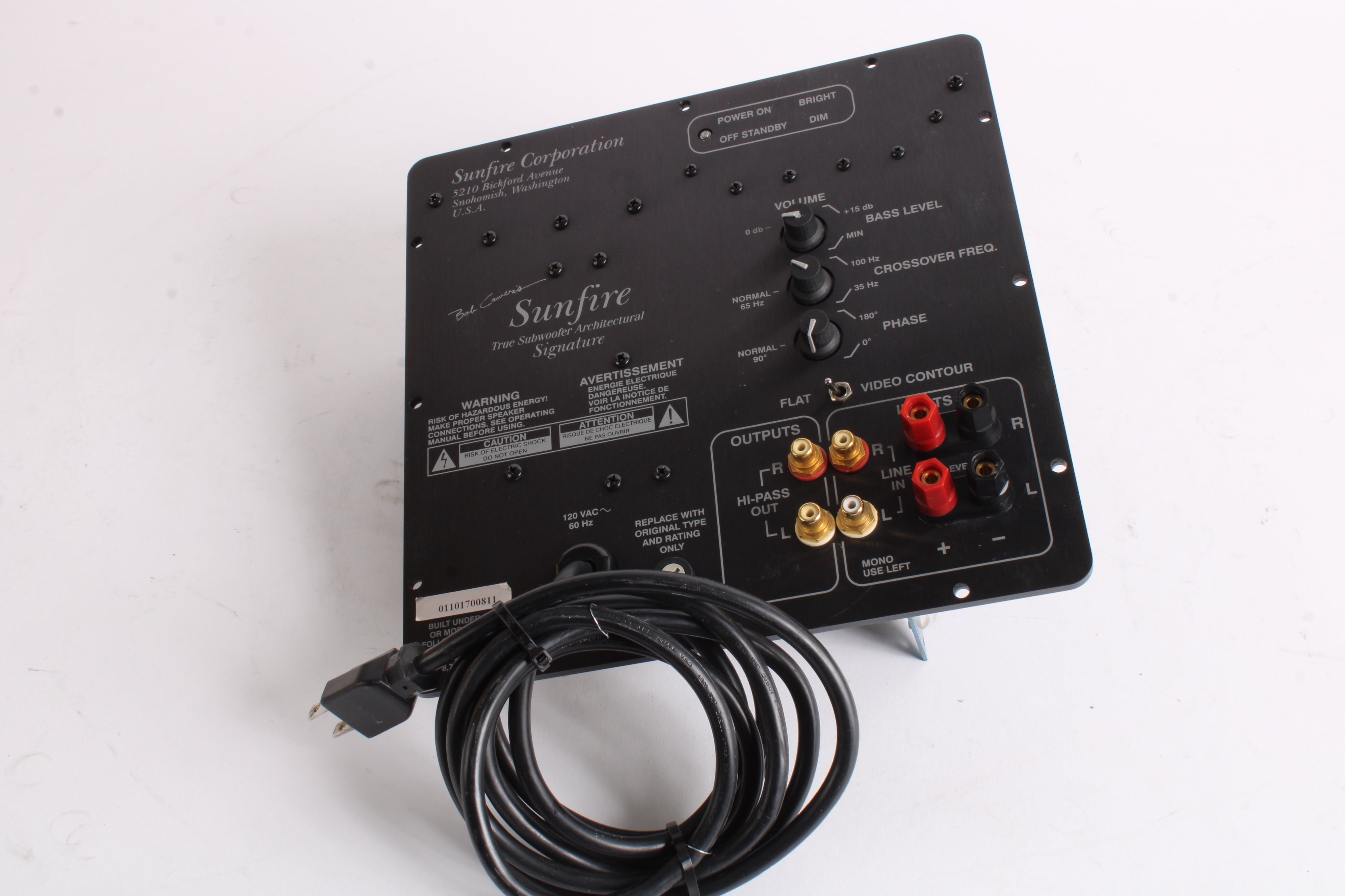 Sunfire True Subwoofer Architectural Signature Amp Module - AS IS Part ...